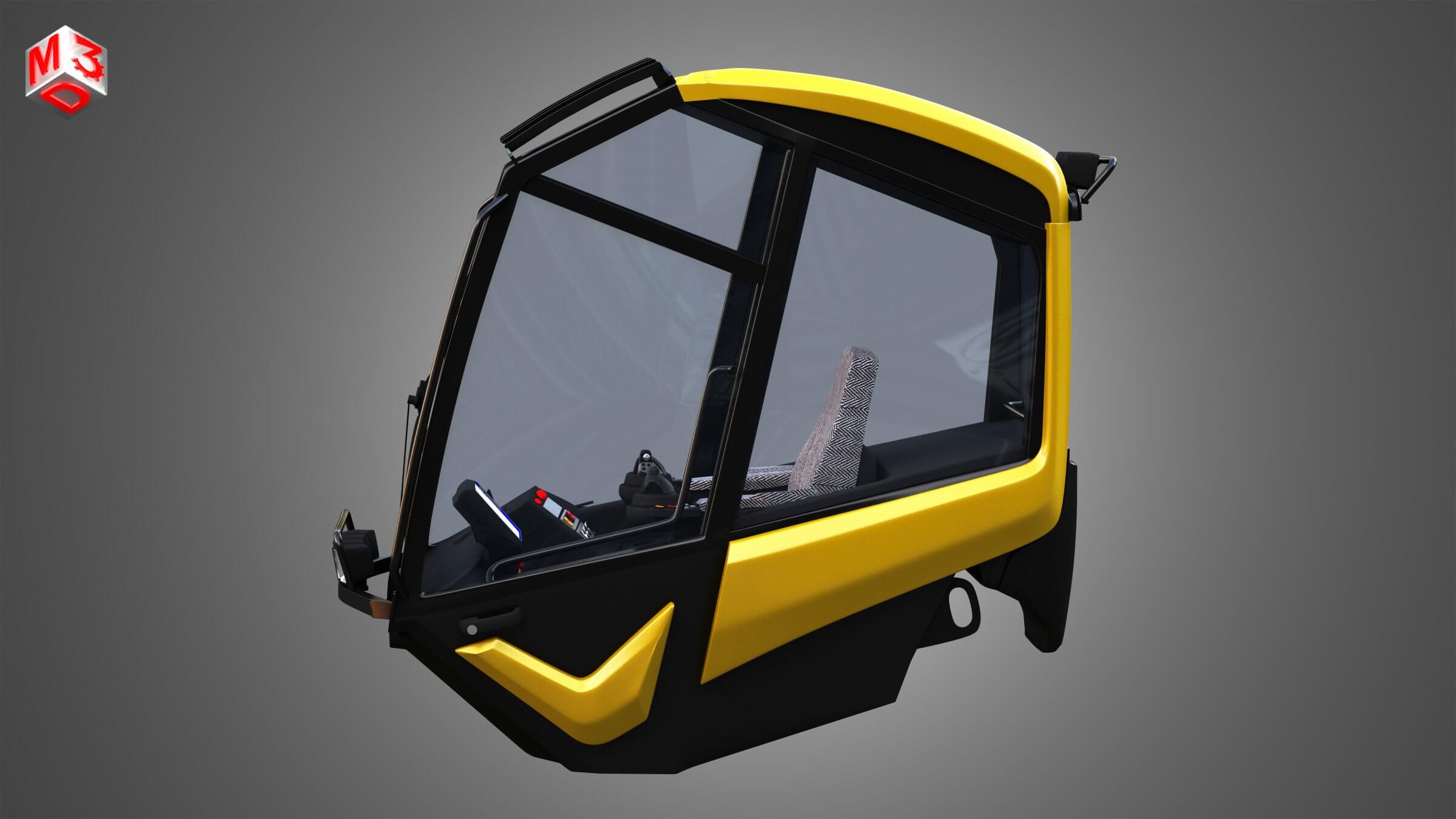 Ponsse Scorpionking Forestry - Cabin 3D Model by Markos3d