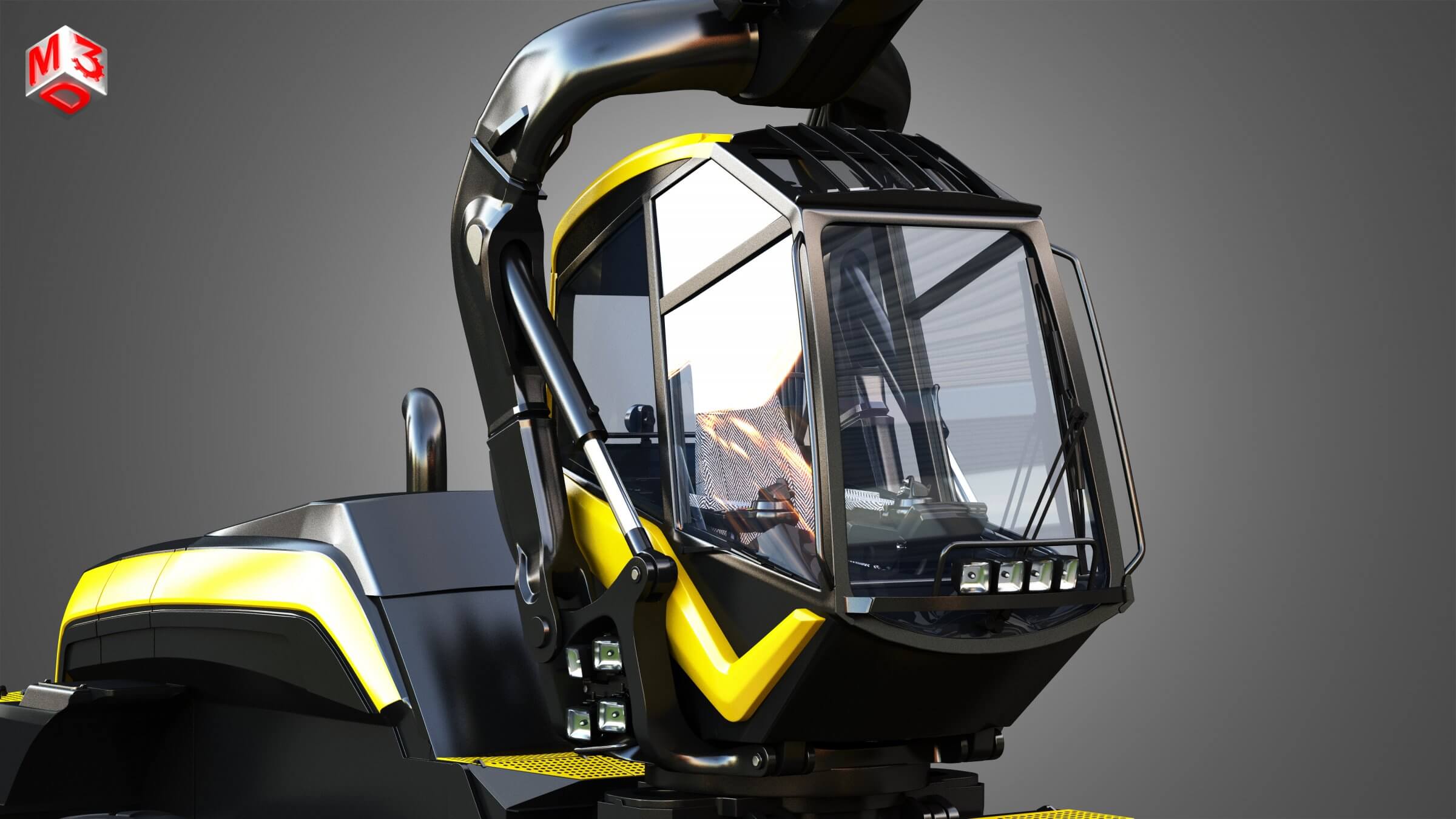 Ponsse Scorpionking Forestry Machine - 3D Model by Markos3d