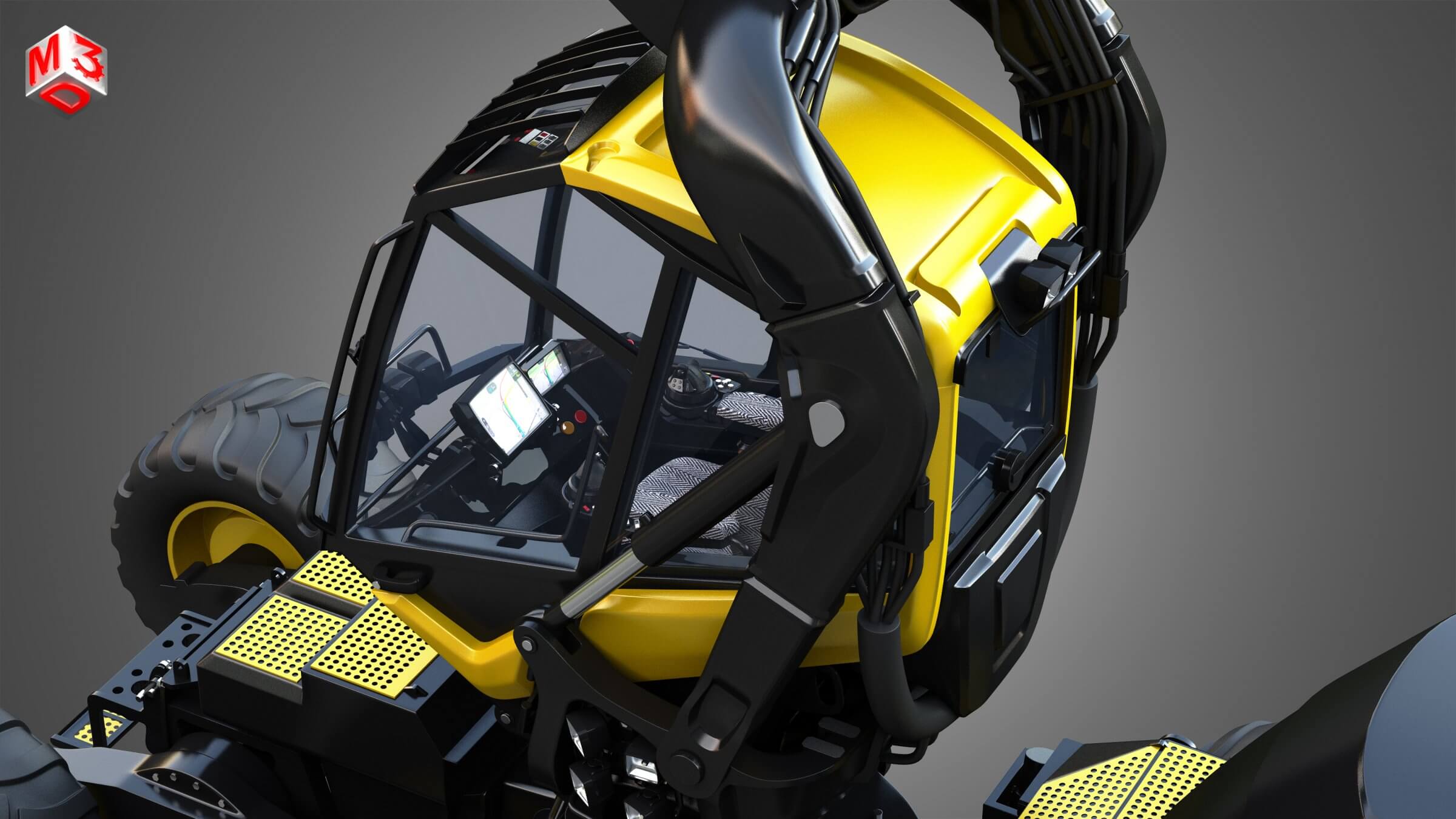 Ponsse Scorpionking Forestry Machine - 3D Model by Markos3d