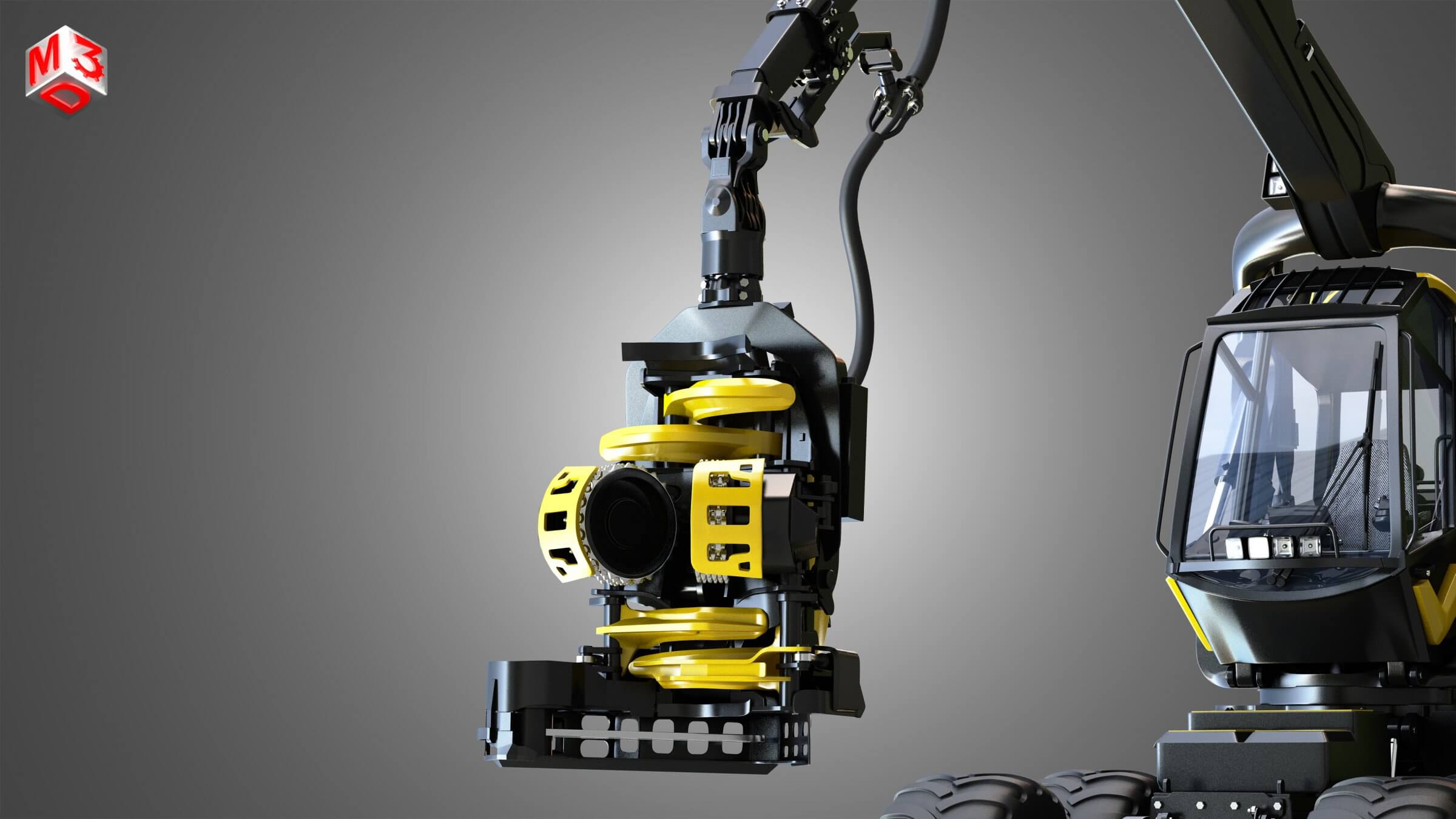 Ponsse Scorpionking Forestry Machine - 3D Model by Markos3d