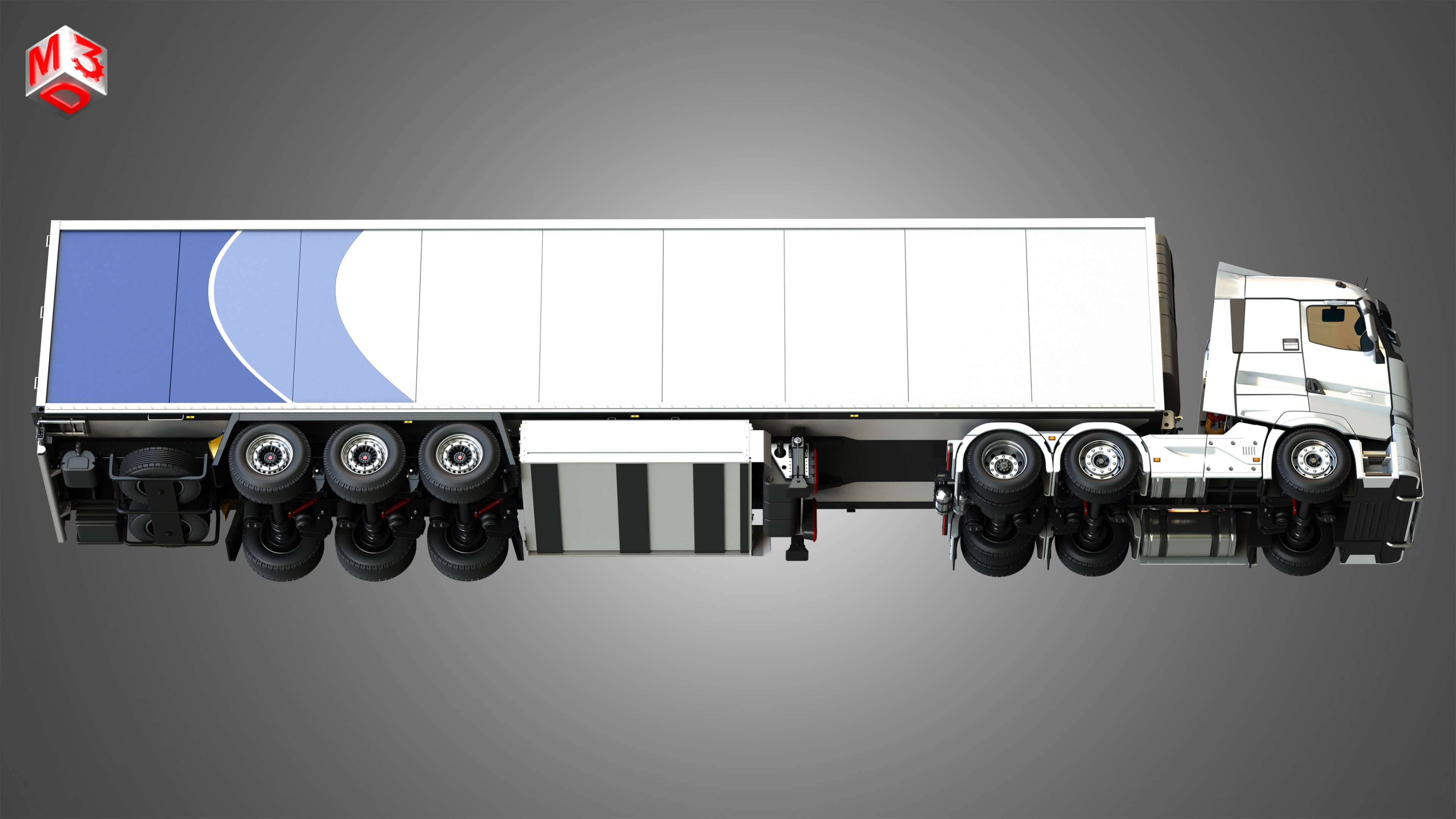 T520 Truck With Krone Cool Liner - 3D Model by Markos3d