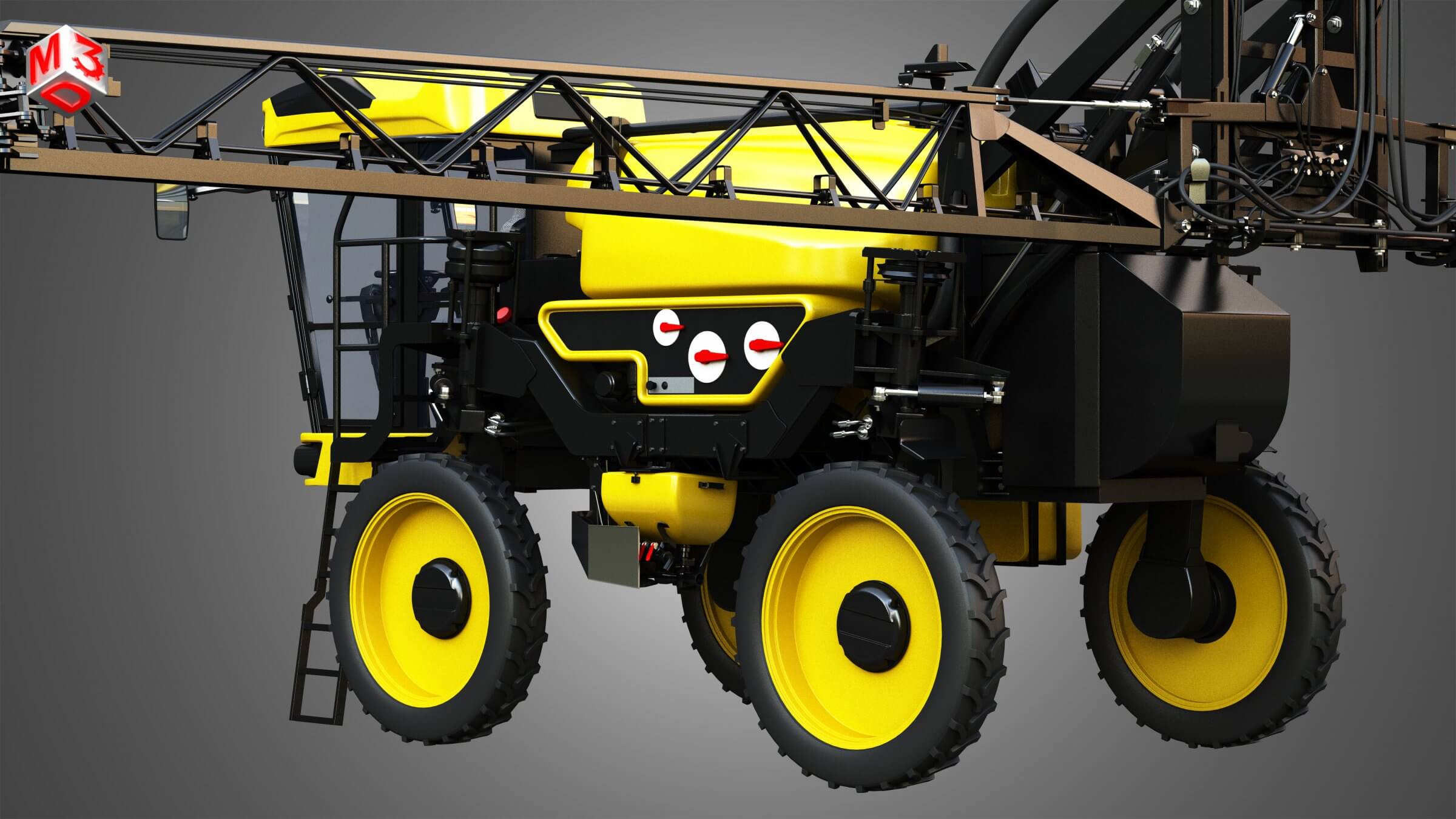 Sprayer Caffini Rider Vario - 3D Model by Markos3d