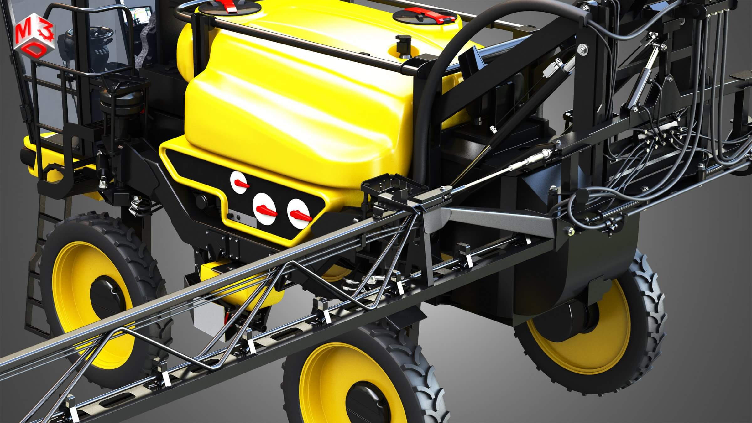 Sprayer Caffini Rider Vario - 3D Model by Markos3d