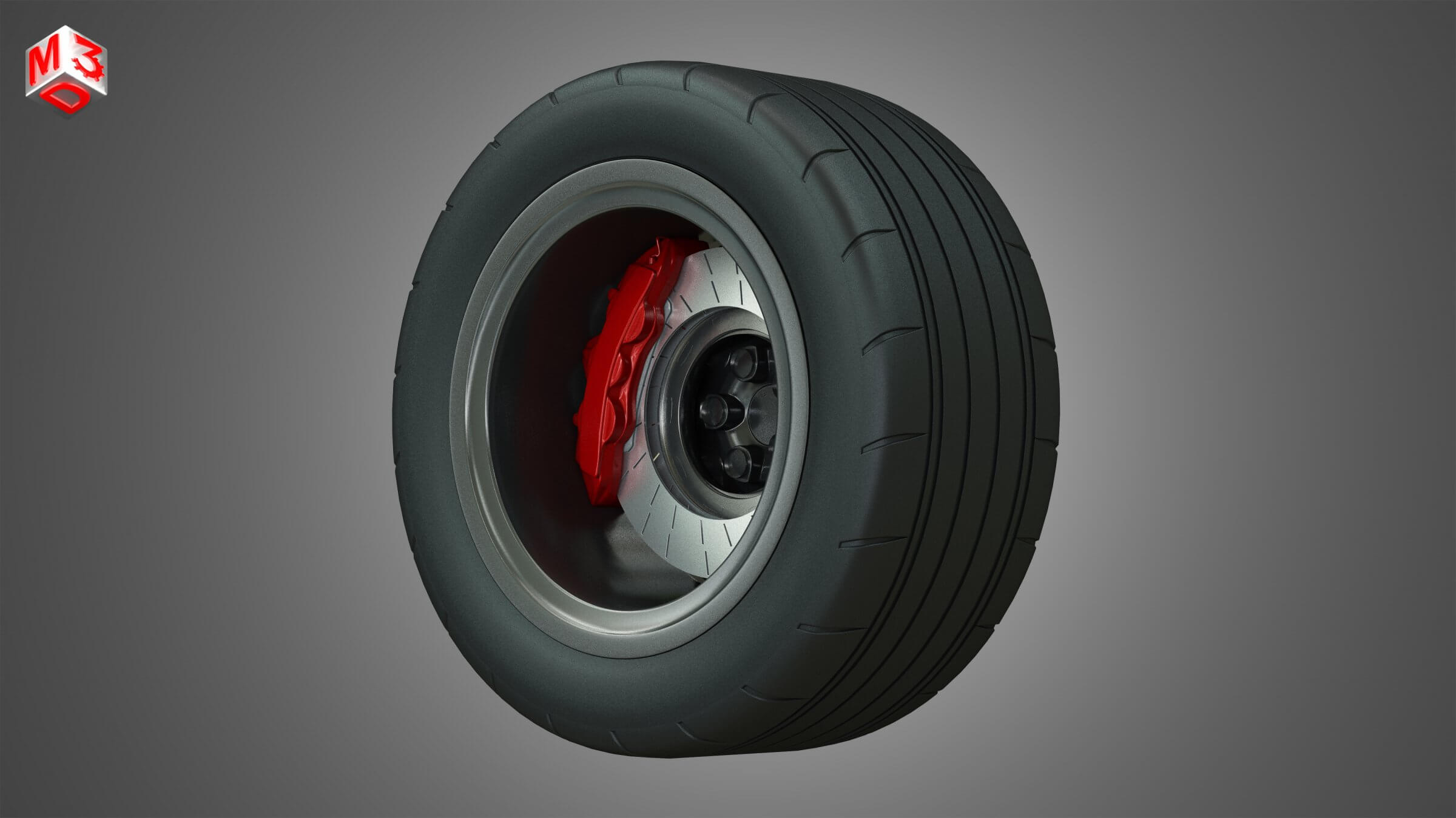 SRT - Wheel and Tire 3D Model by Markos3d
