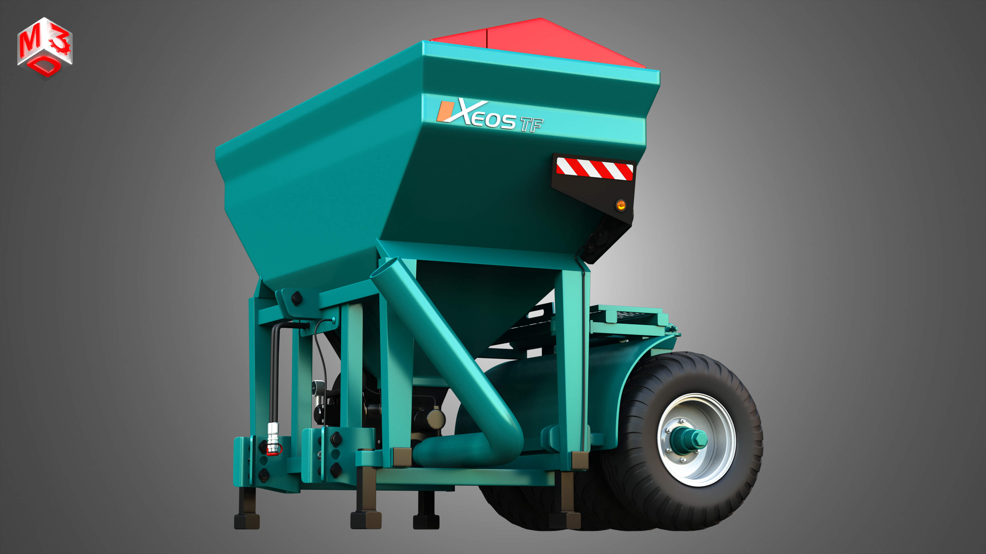 Sulky Xeos Tf Front Hopper - 3D Model by Markos3d