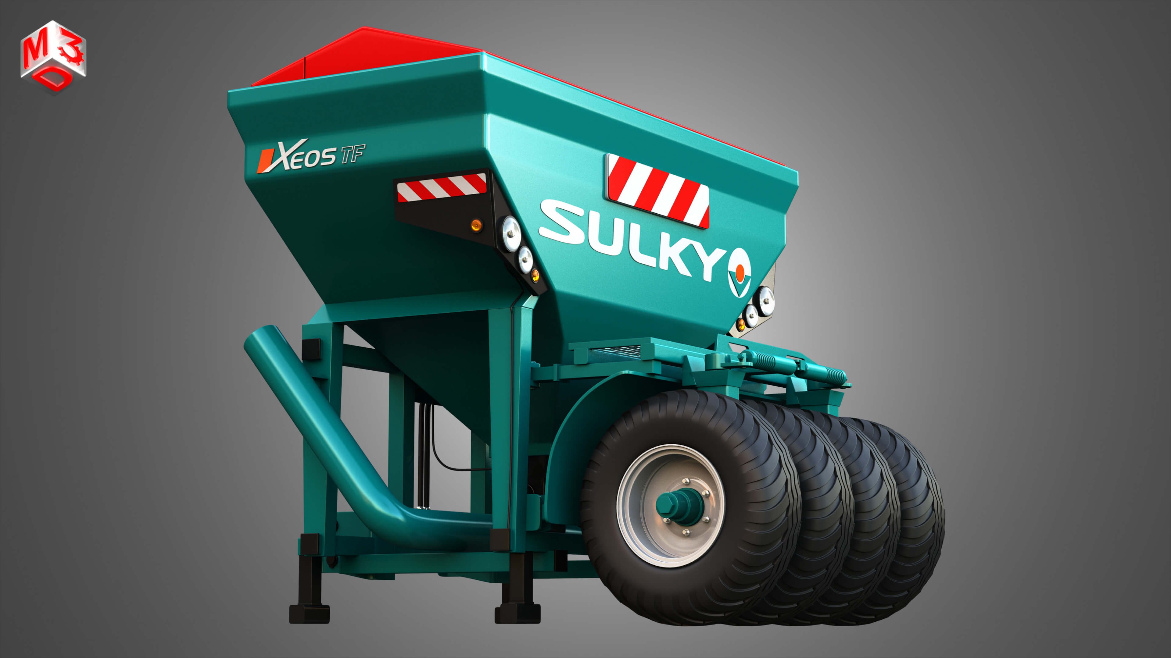 Sulky Xeos Tf Front Hopper - 3D Model by Markos3d