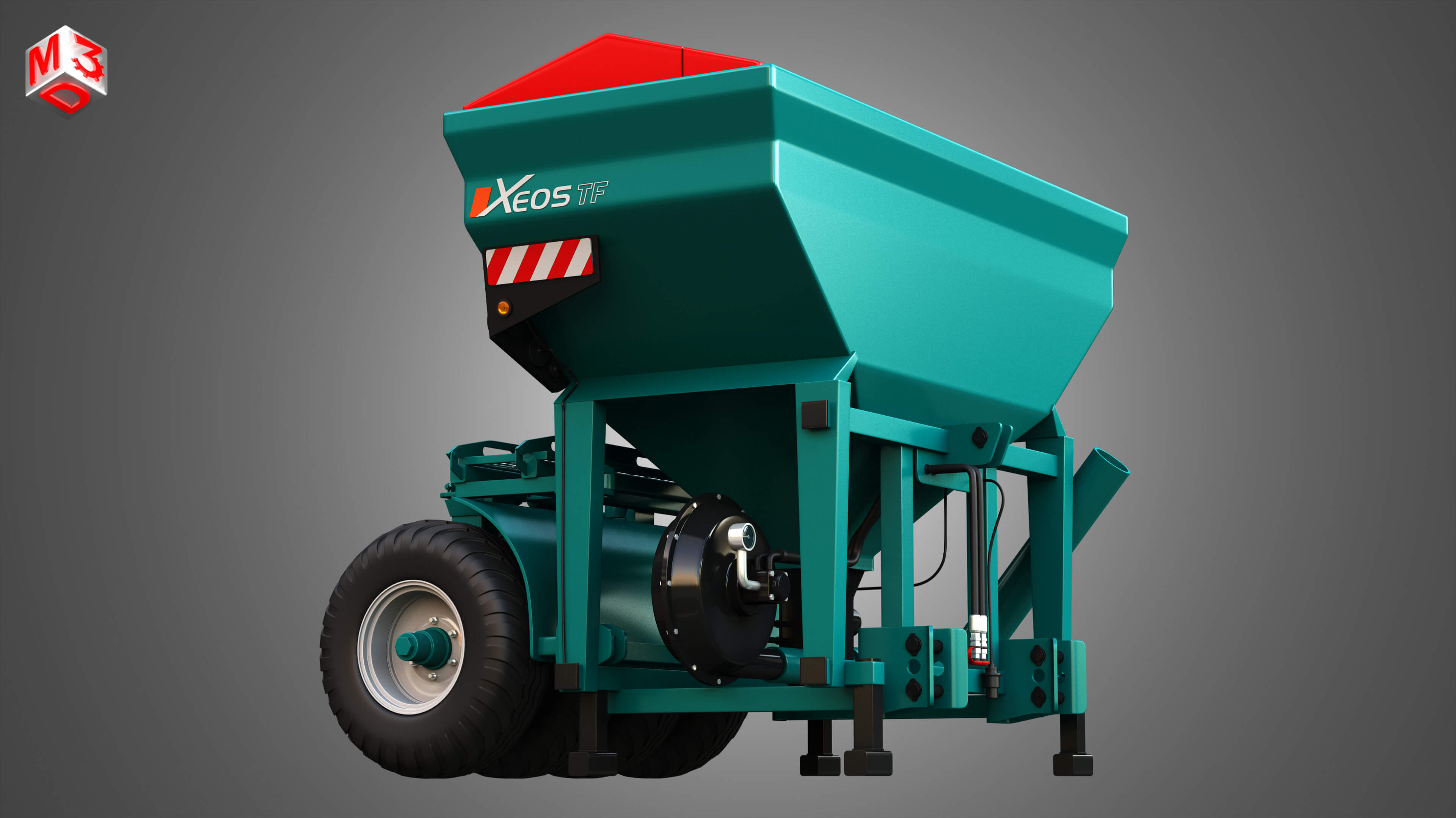 Sulky Xeos Tf Front Hopper - 3D Model by Markos3d