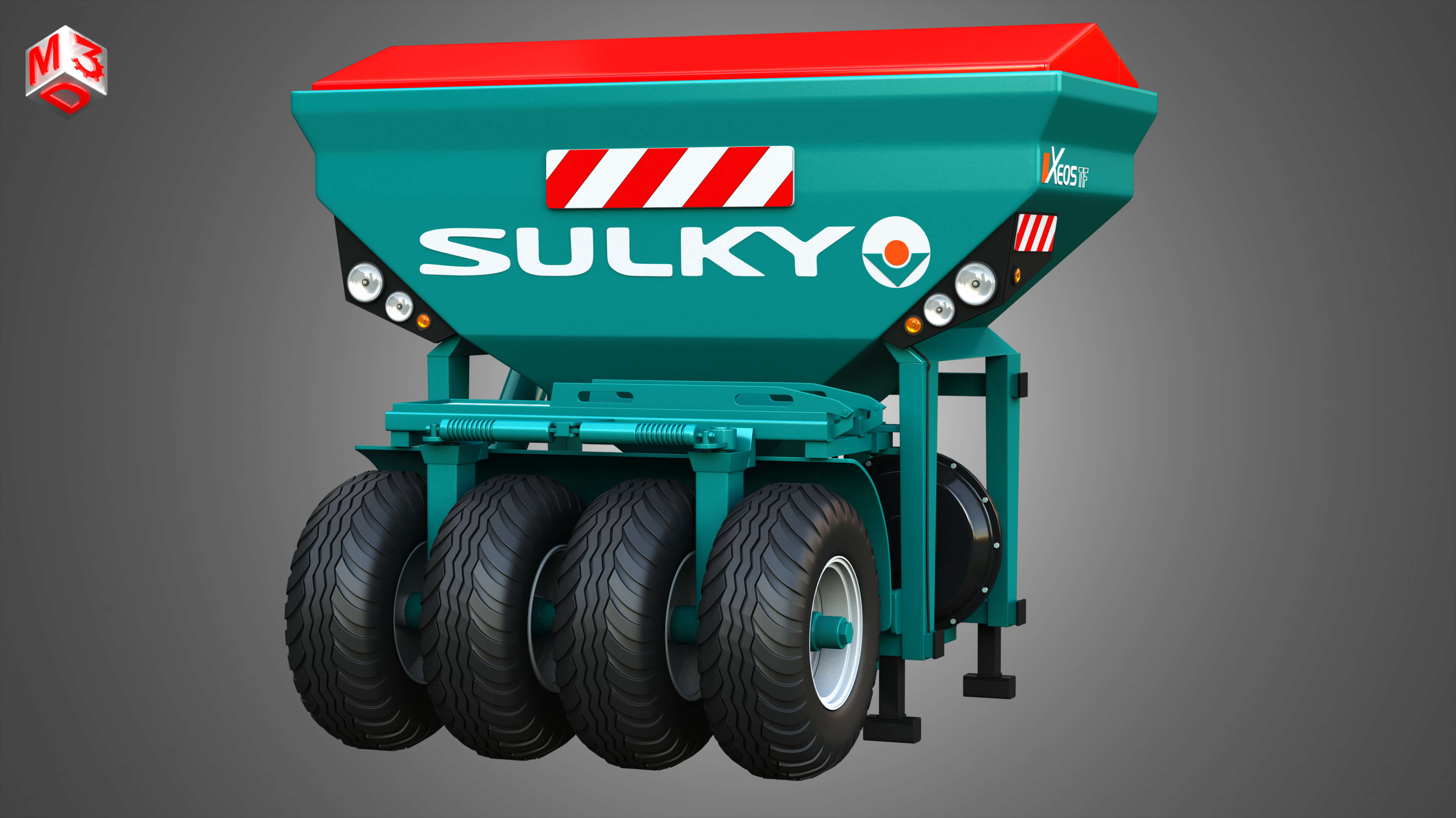 Sulky Xeos Tf Front Hopper - 3D Model by Markos3d