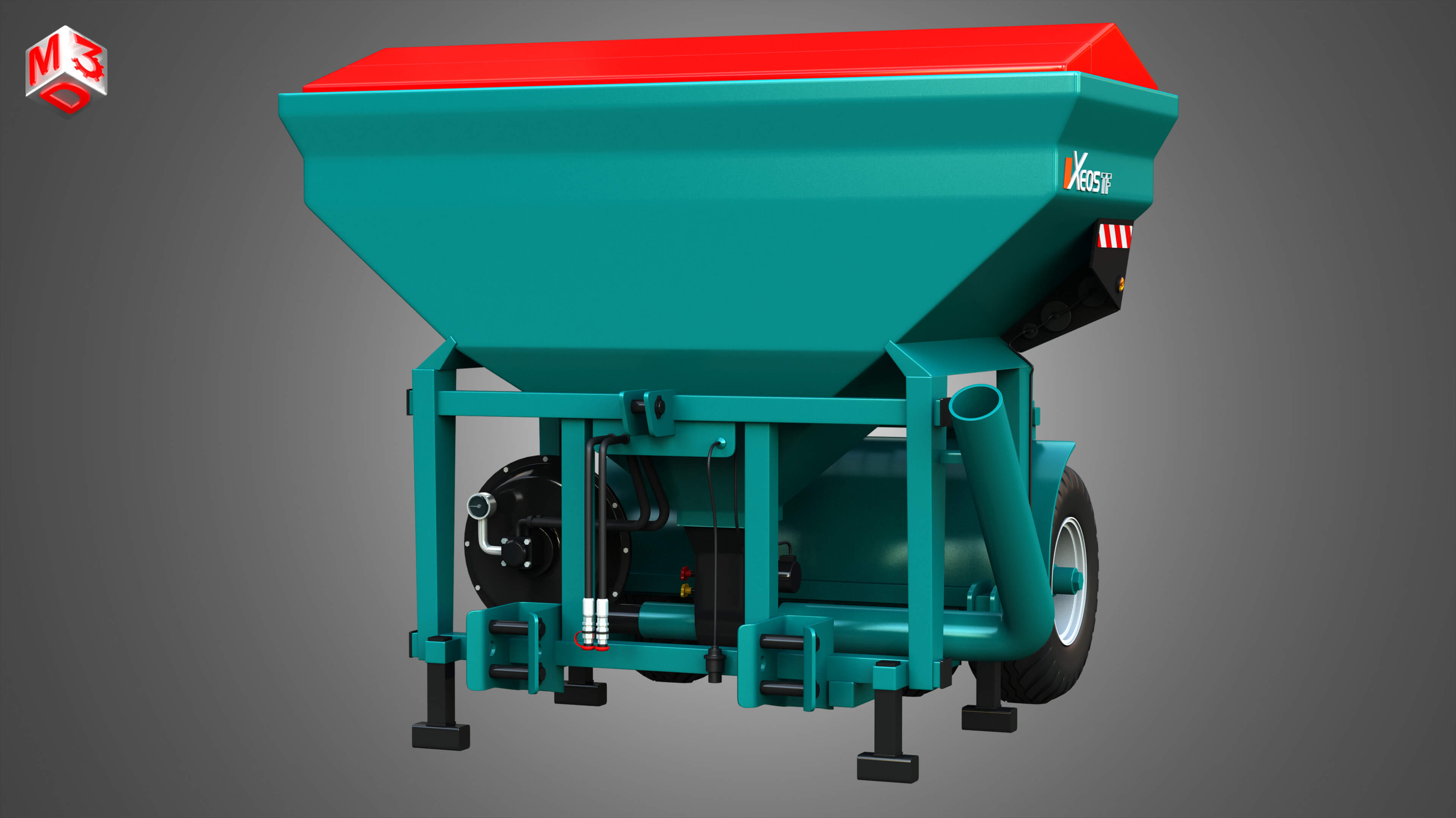 Sulky Xeos Tf Front Hopper - 3D Model by Markos3d