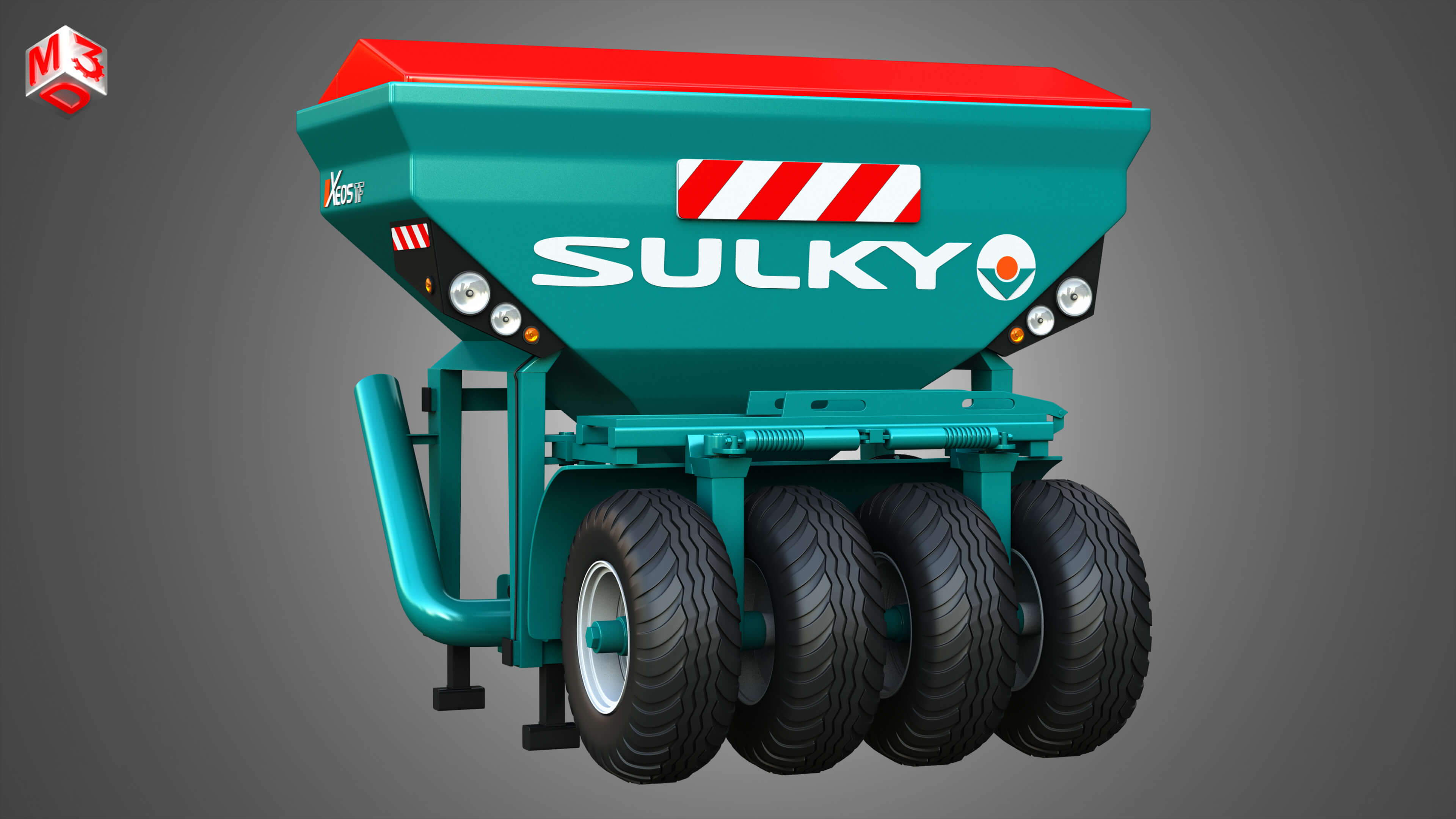 Sulky Xeos Tf Front Hopper - 3D Model by Markos3d