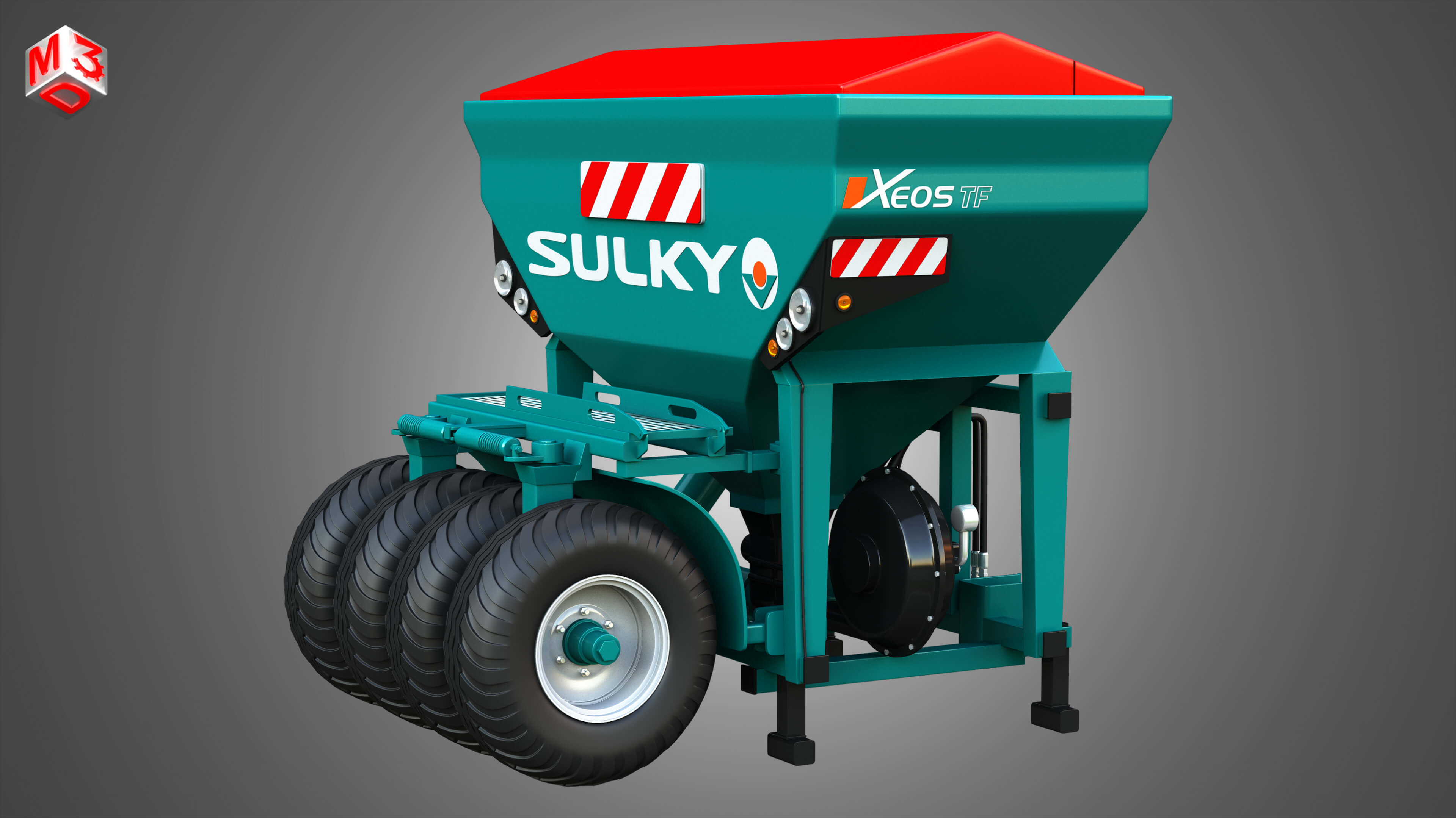 Sulky Xeos Tf Front Hopper - 3D Model by Markos3d