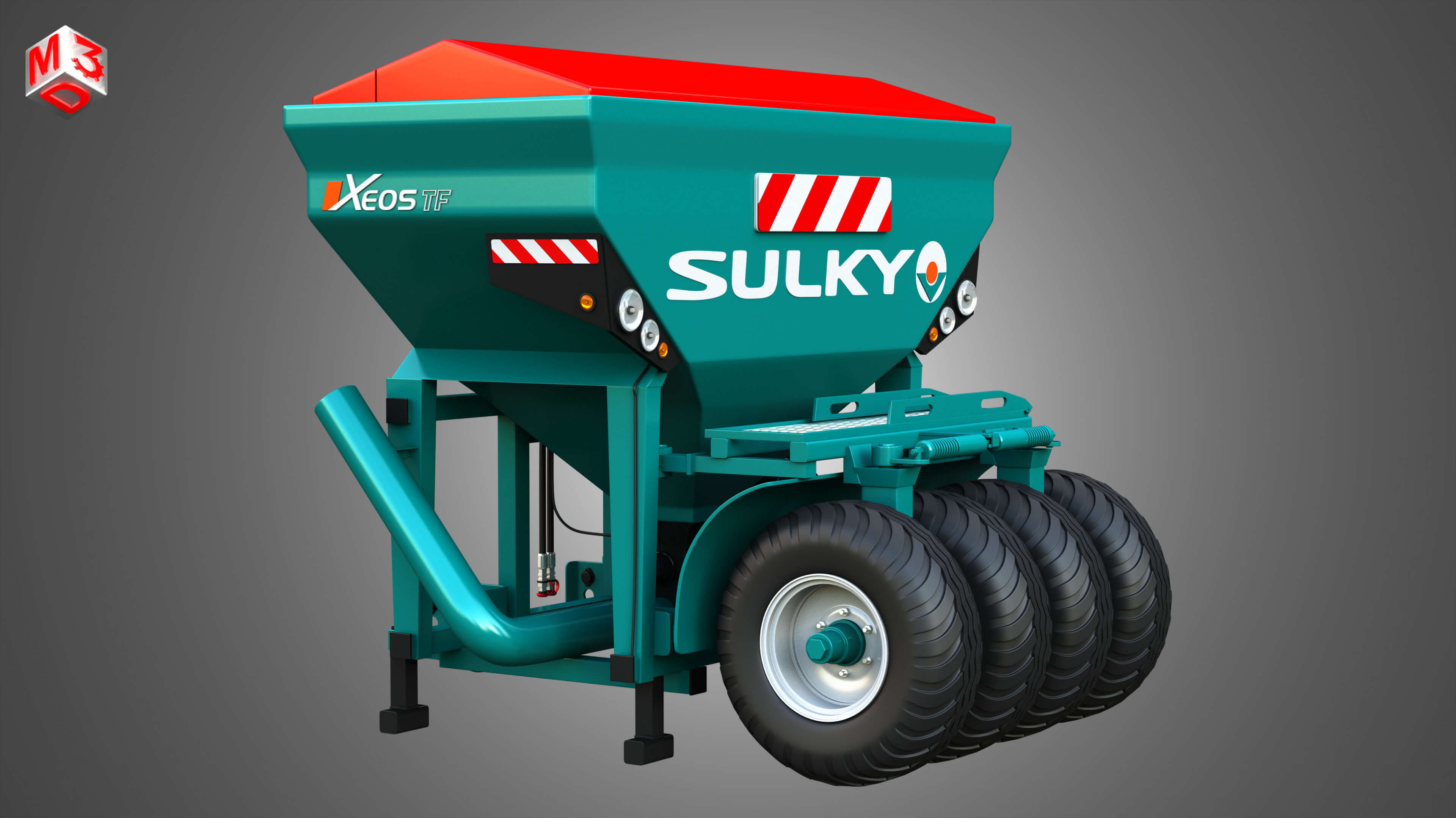 Sulky Xeos Tf Front Hopper - 3D Model by Markos3d