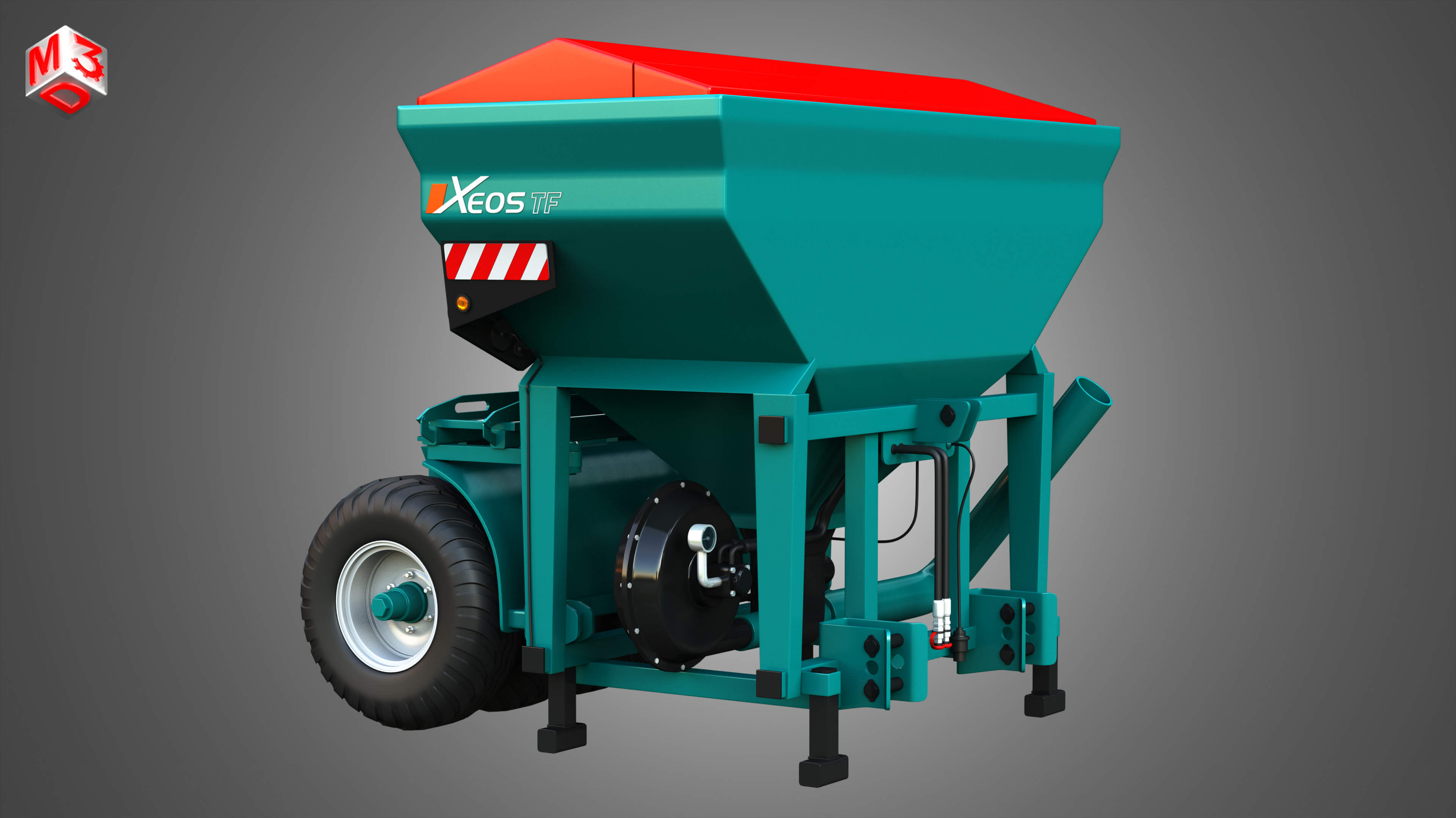 Sulky Xeos Tf Front Hopper - 3D Model by Markos3d