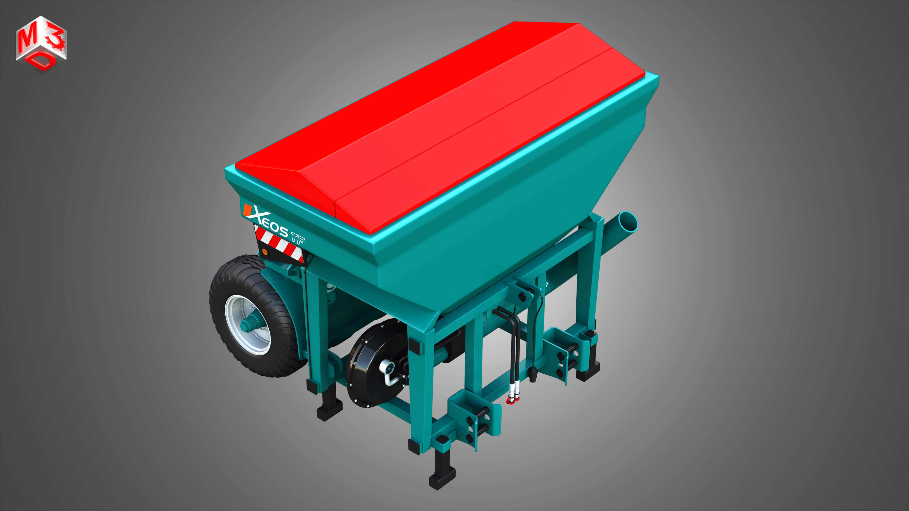 Sulky Xeos Tf Front Hopper - 3D Model by Markos3d