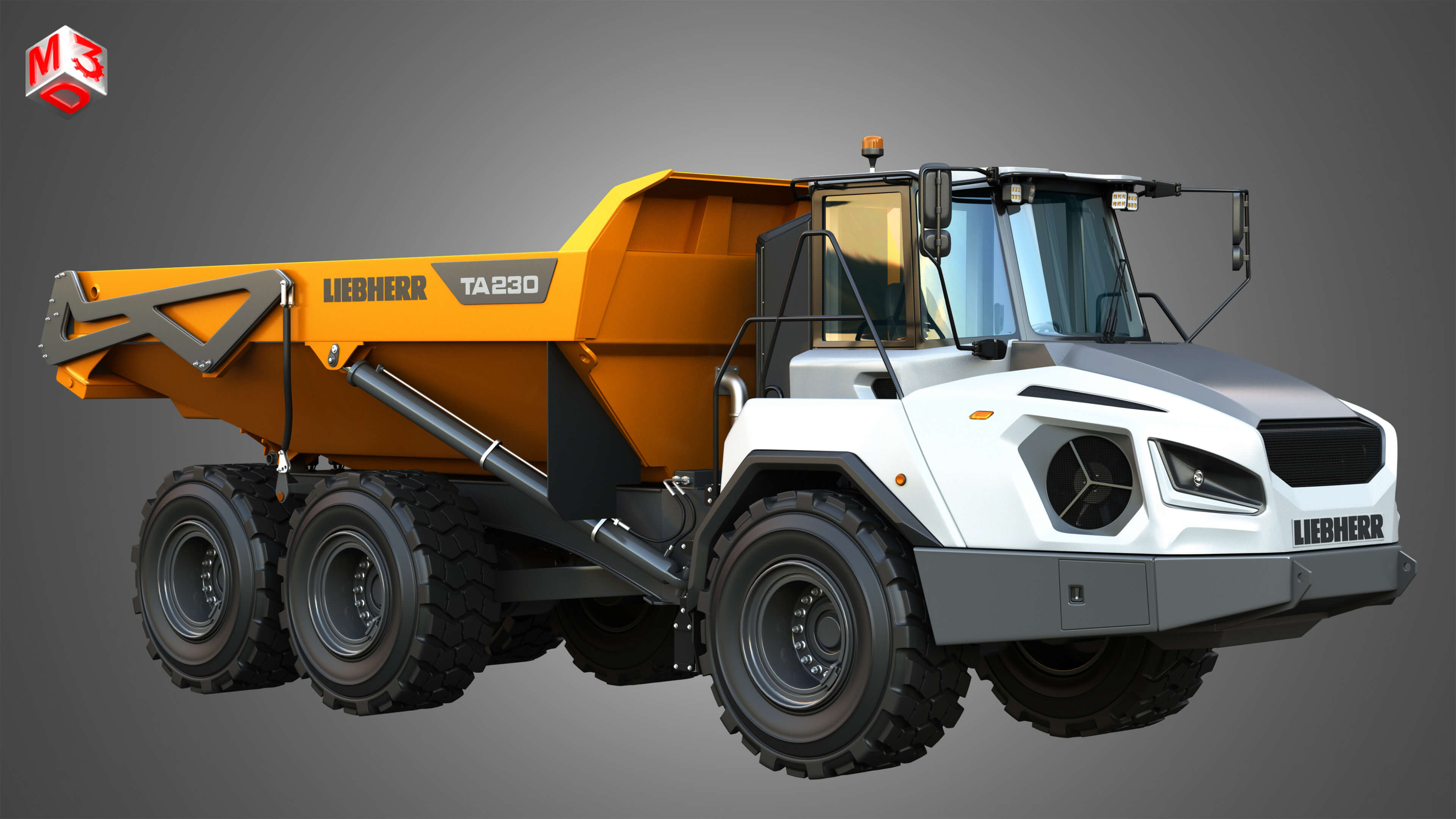 TA230 Litronic Articulated Dump Truck - 3D Model by Markos3d