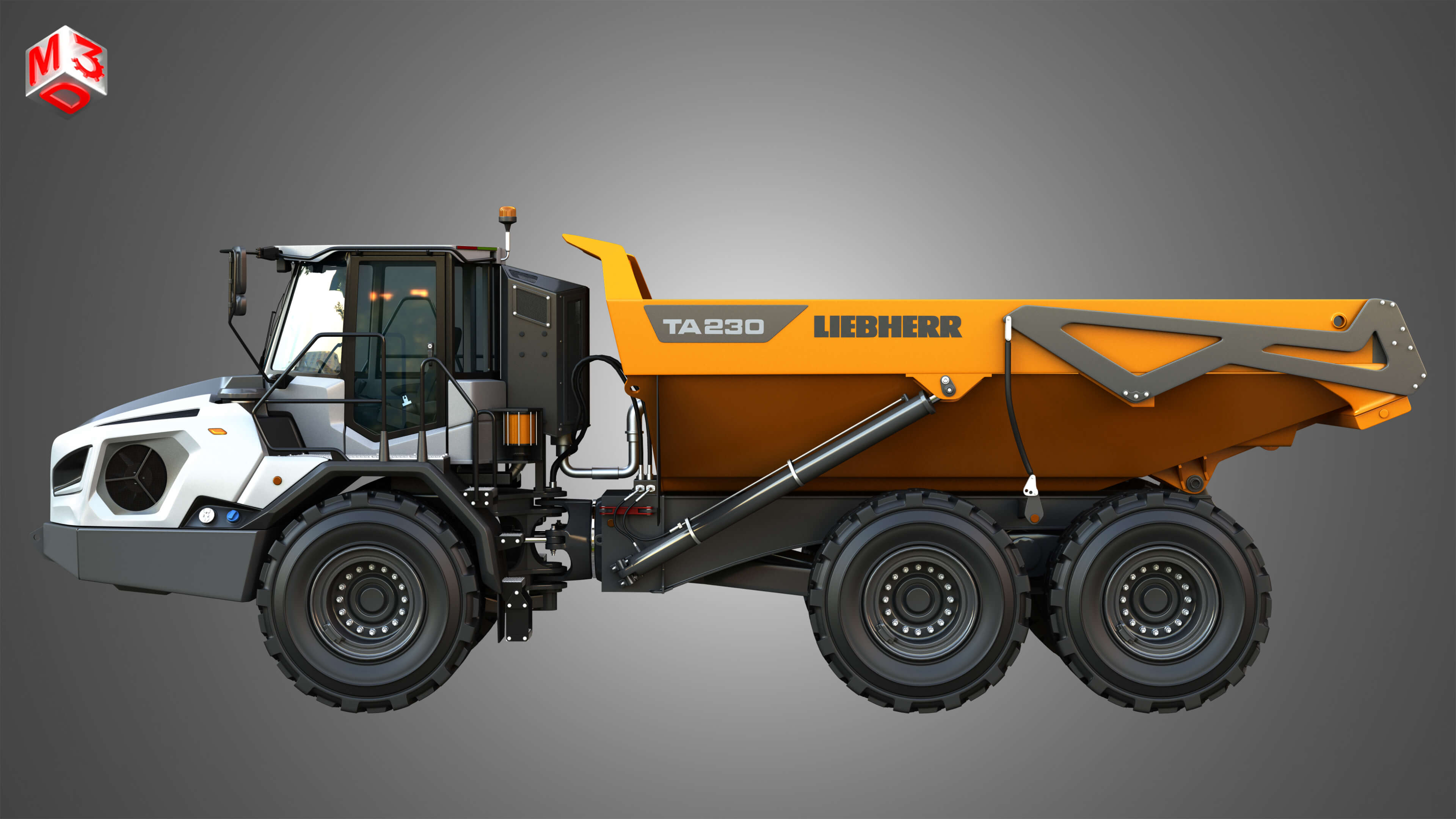TA230 Litronic Articulated Dump Truck - 3D Model by Markos3d