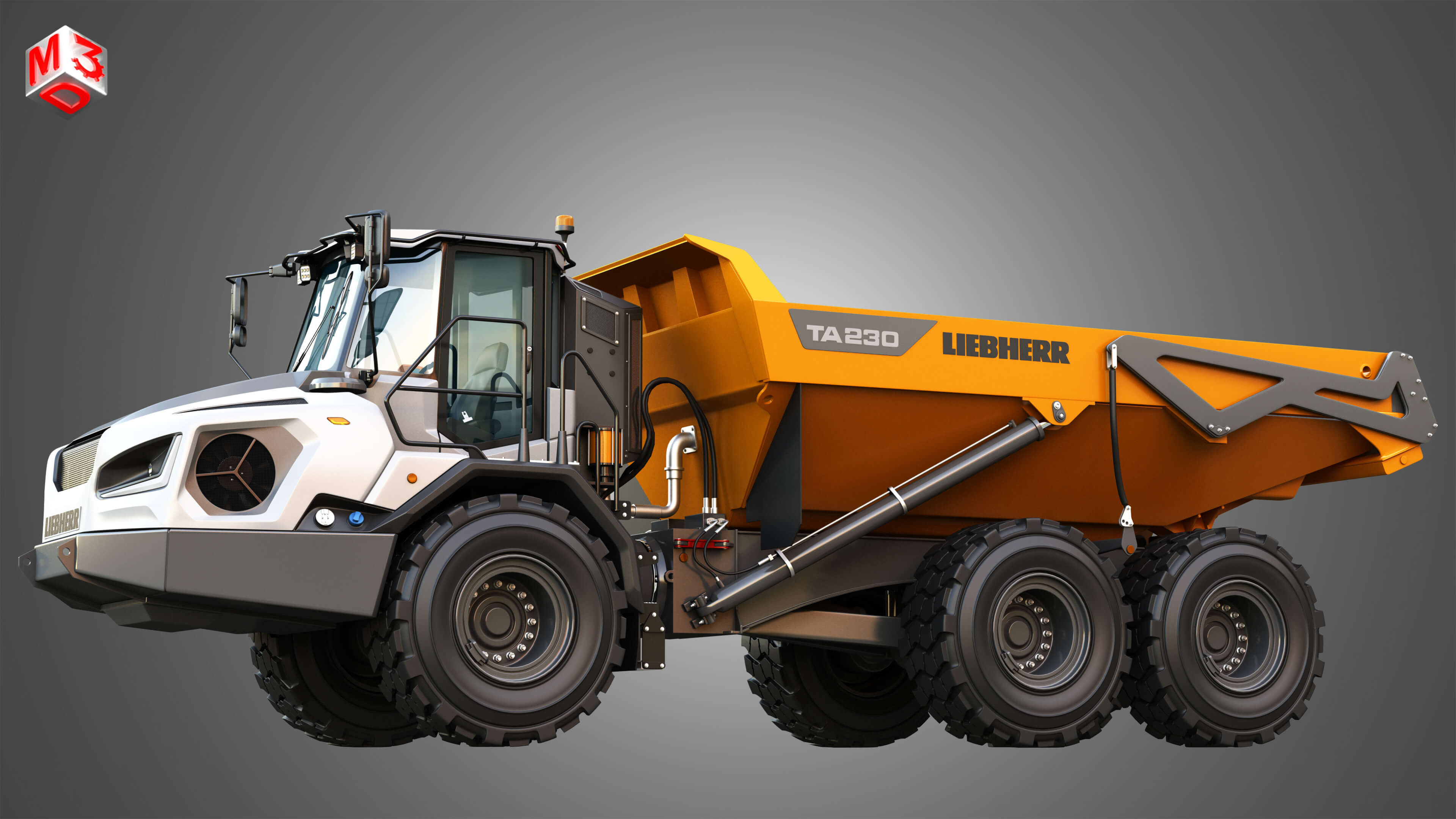 TA230 Litronic Articulated Dump Truck - 3D Model by Markos3d