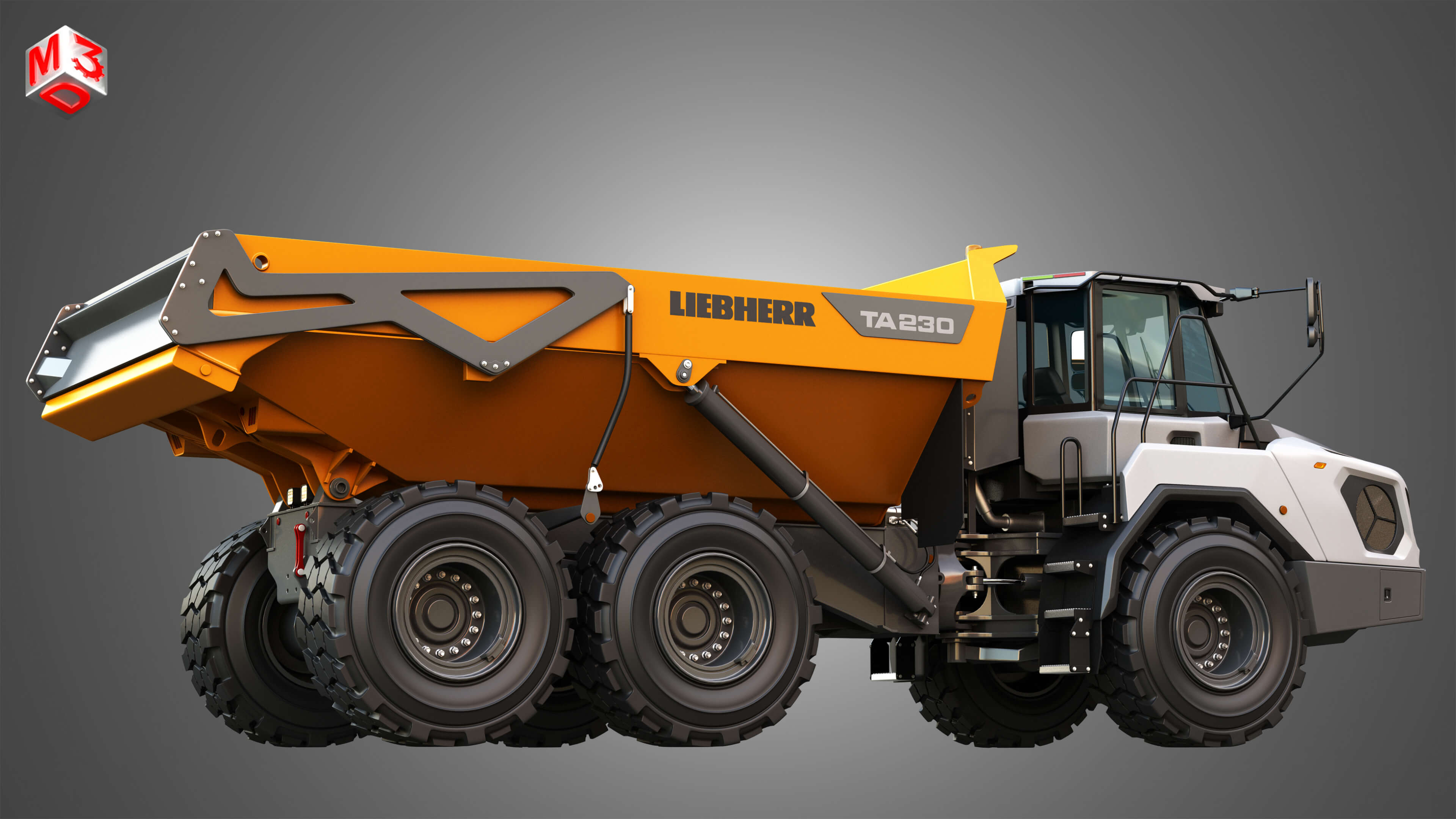 TA230 Litronic Articulated Dump Truck - 3D Model by Markos3d