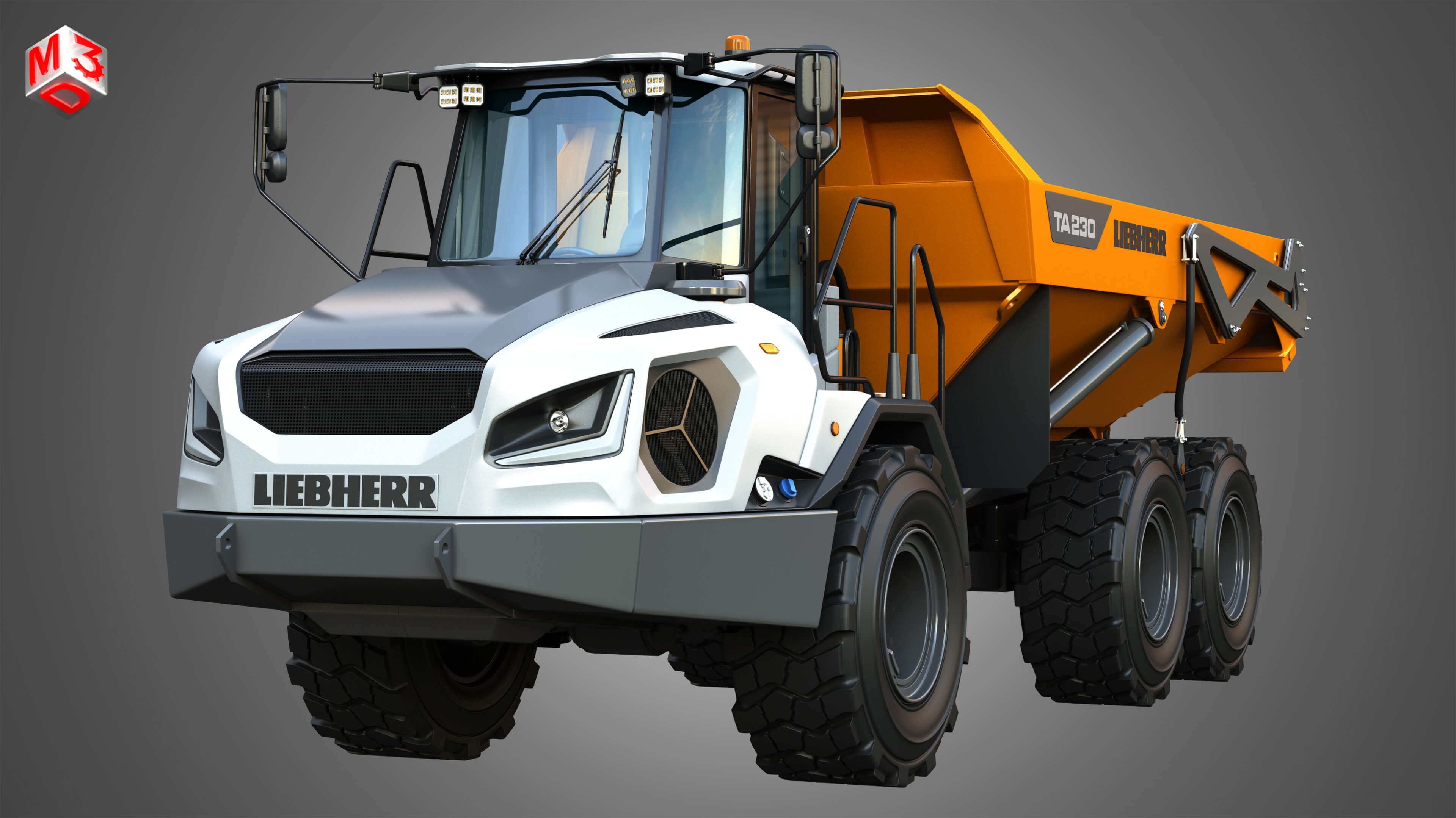 TA230 Litronic Articulated Dump Truck - 3D Model by Markos3d