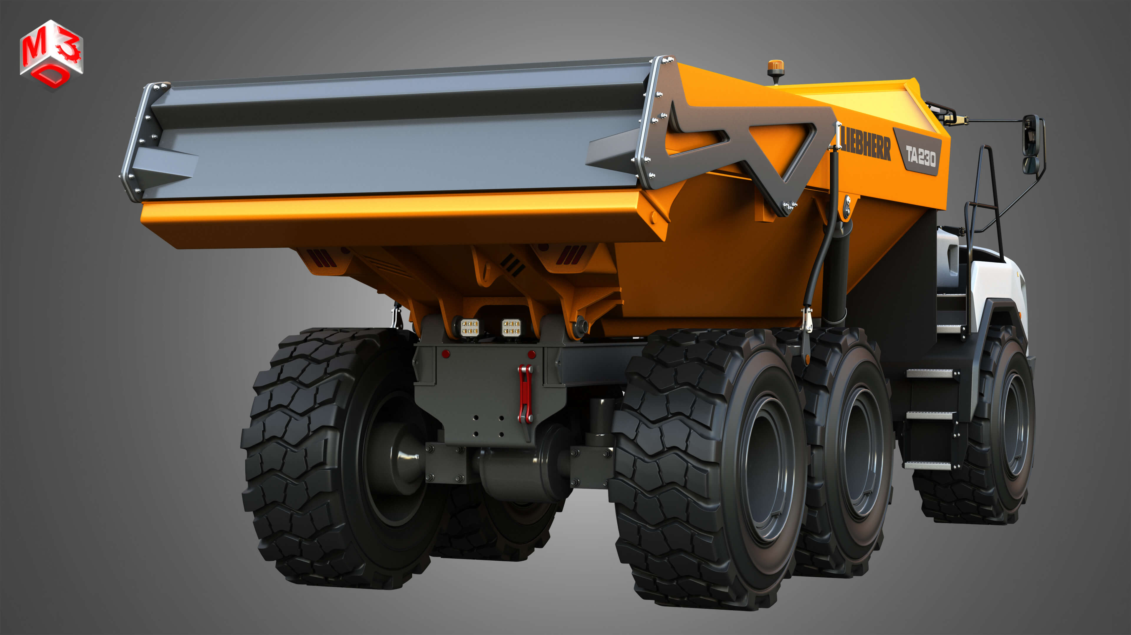 TA230 Litronic Articulated Dump Truck - 3D Model by Markos3d