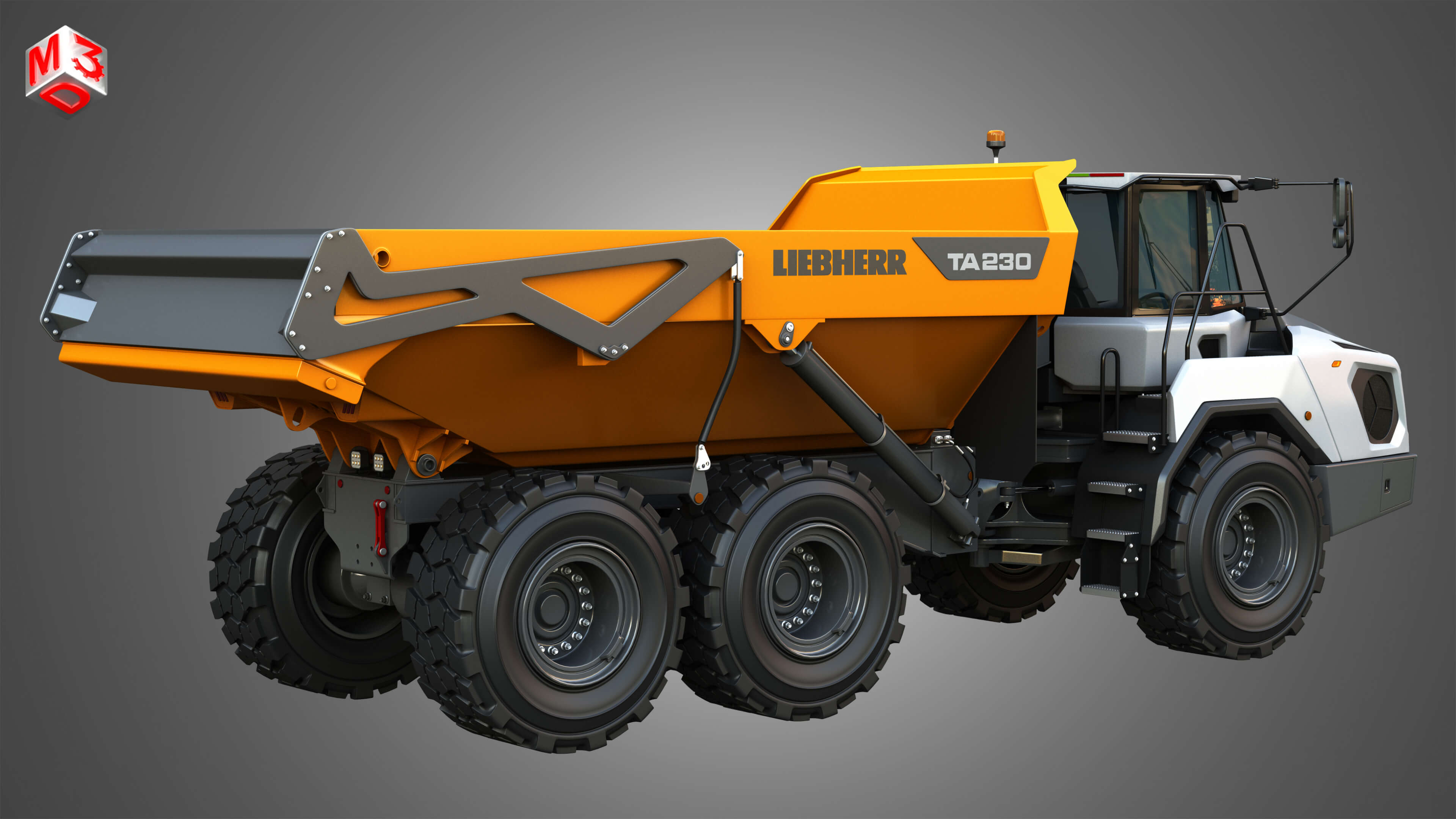 TA230 Litronic Articulated Dump Truck - 3D Model by Markos3d