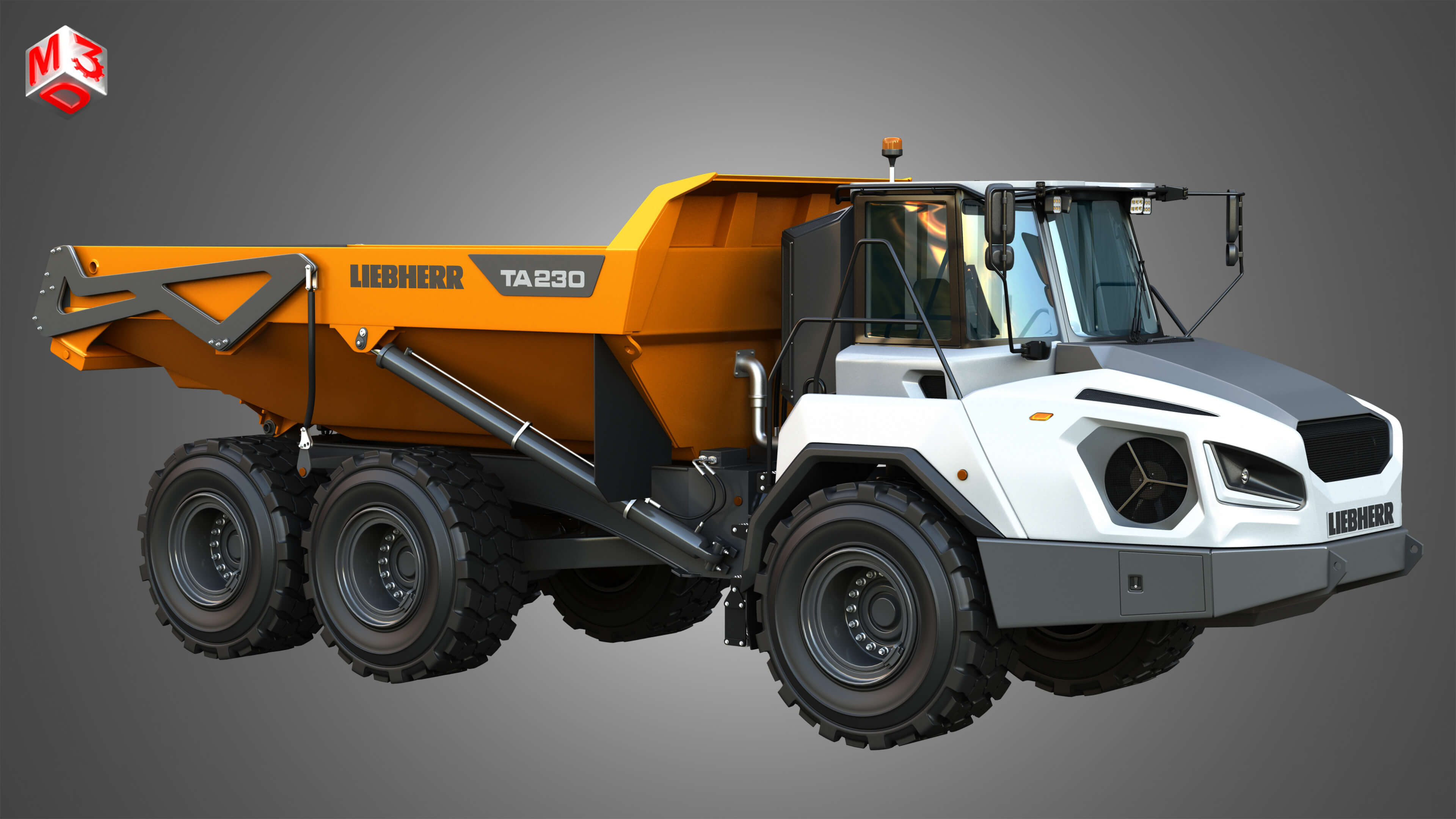 TA230 Litronic Articulated Dump Truck - 3D Model by Markos3d