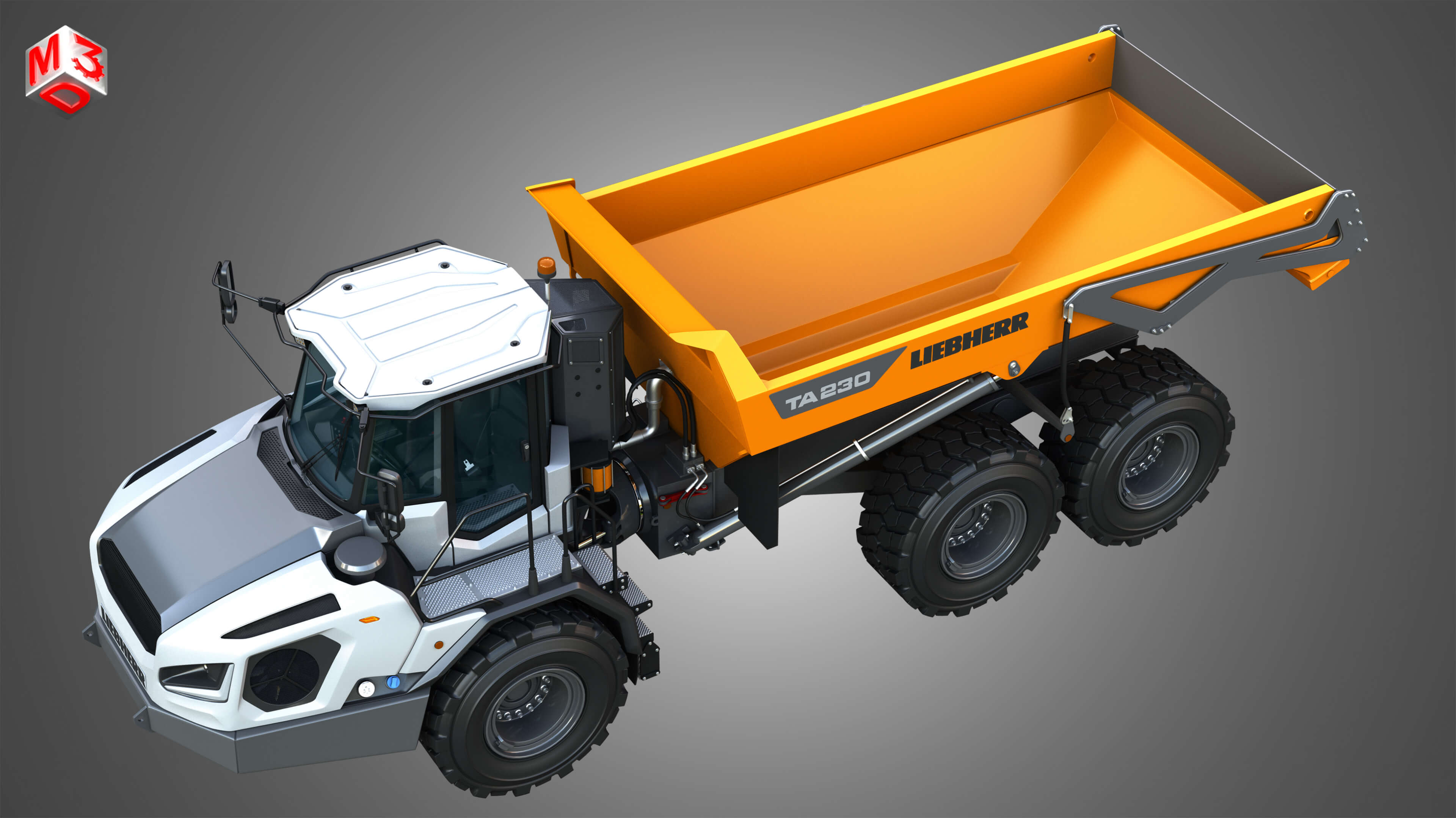TA230 Litronic Articulated Dump Truck - 3D Model by Markos3d