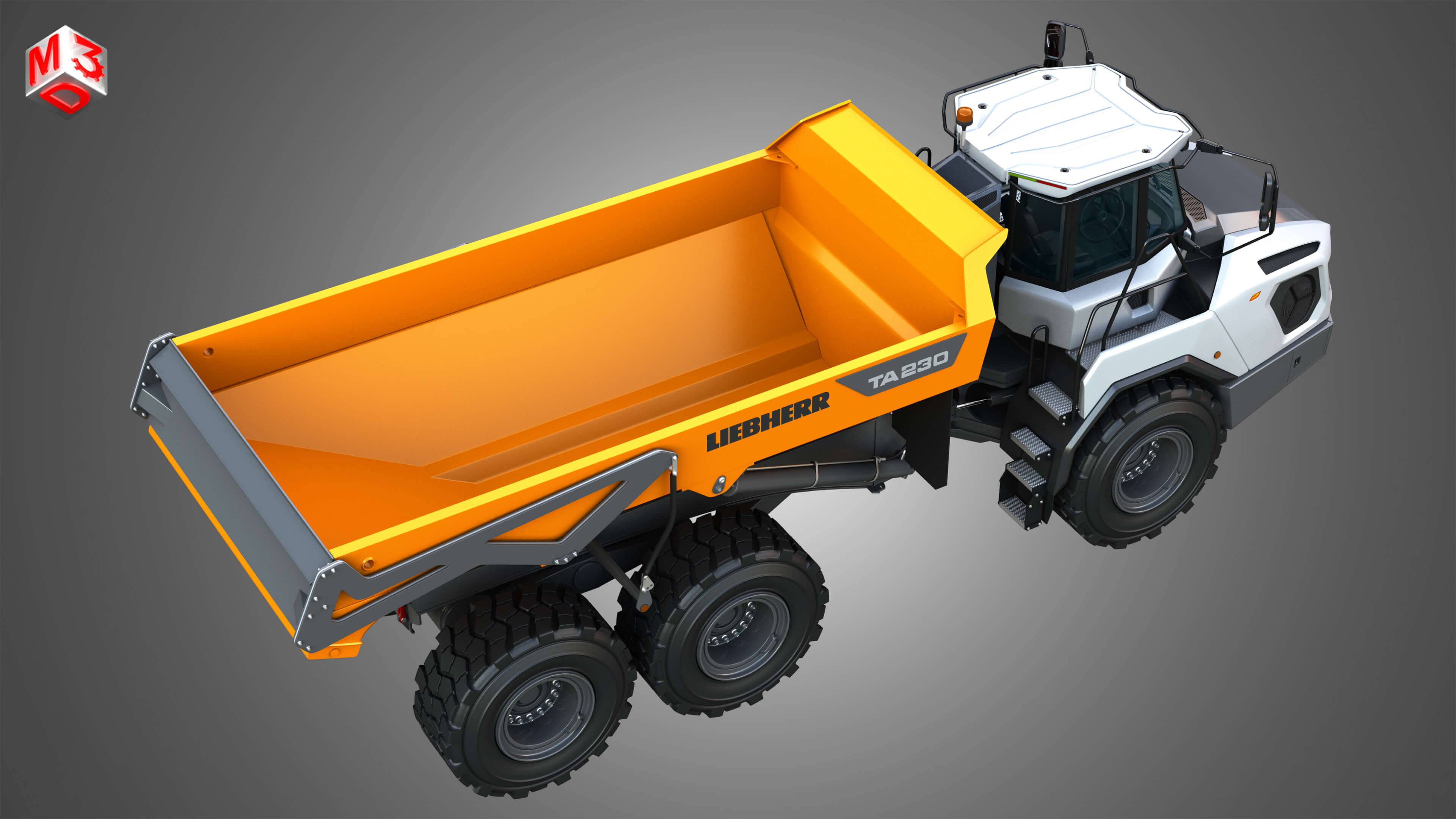 TA230 Litronic Articulated Dump Truck - 3D Model by Markos3d