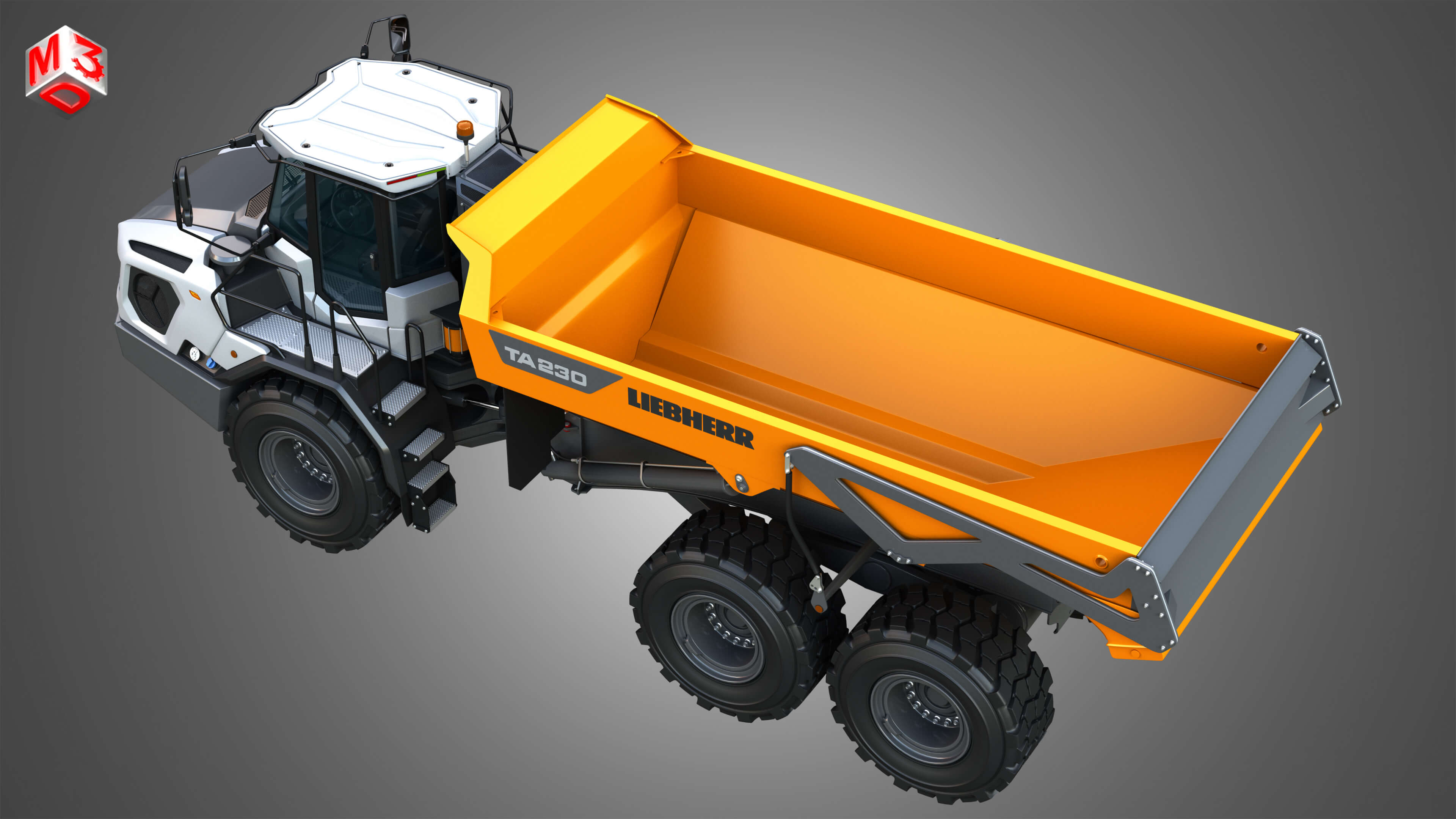 TA230 Litronic Articulated Dump Truck - 3D Model by Markos3d