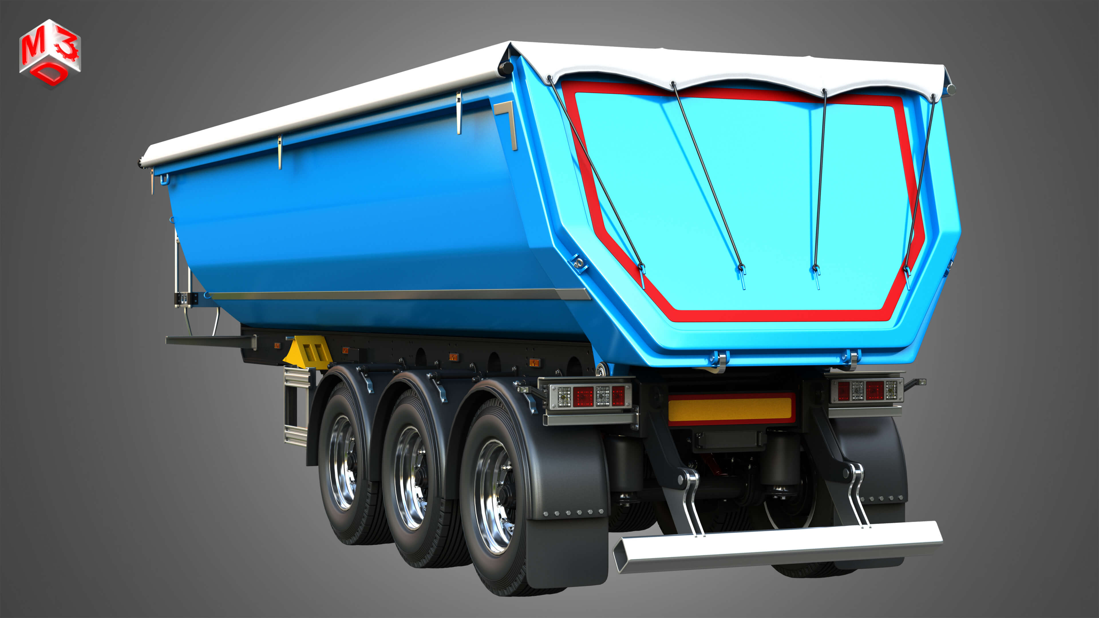Tipper Semi-Trailer 3D Model by Markos3d