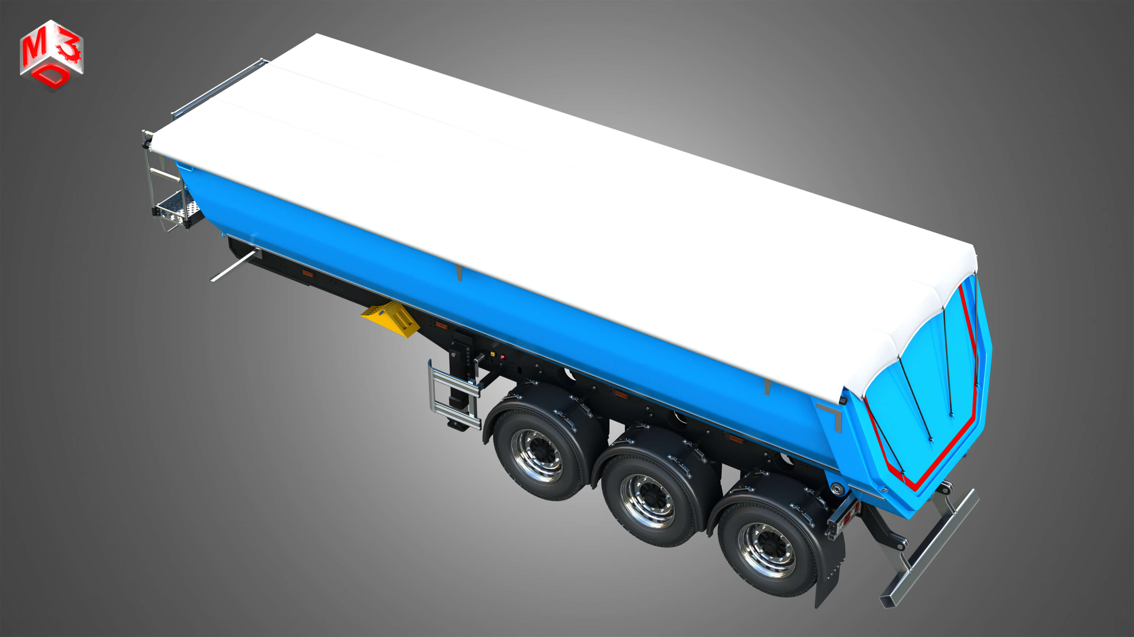 Tipper Semi-Trailer 3D Model by Markos3d