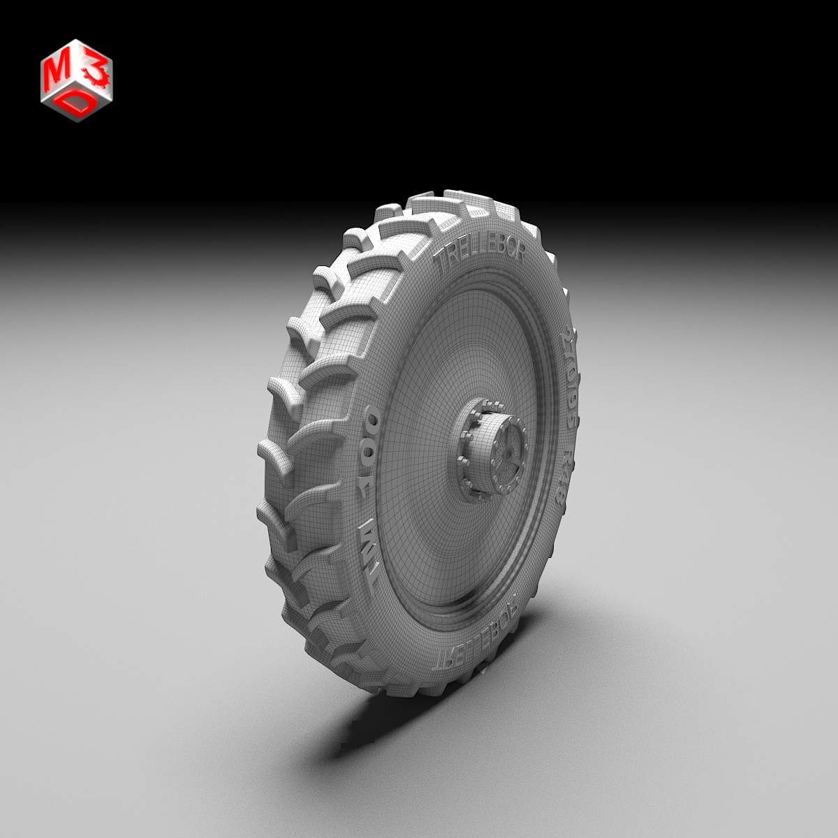 Tractor Tire - 3D Model by Markos3d