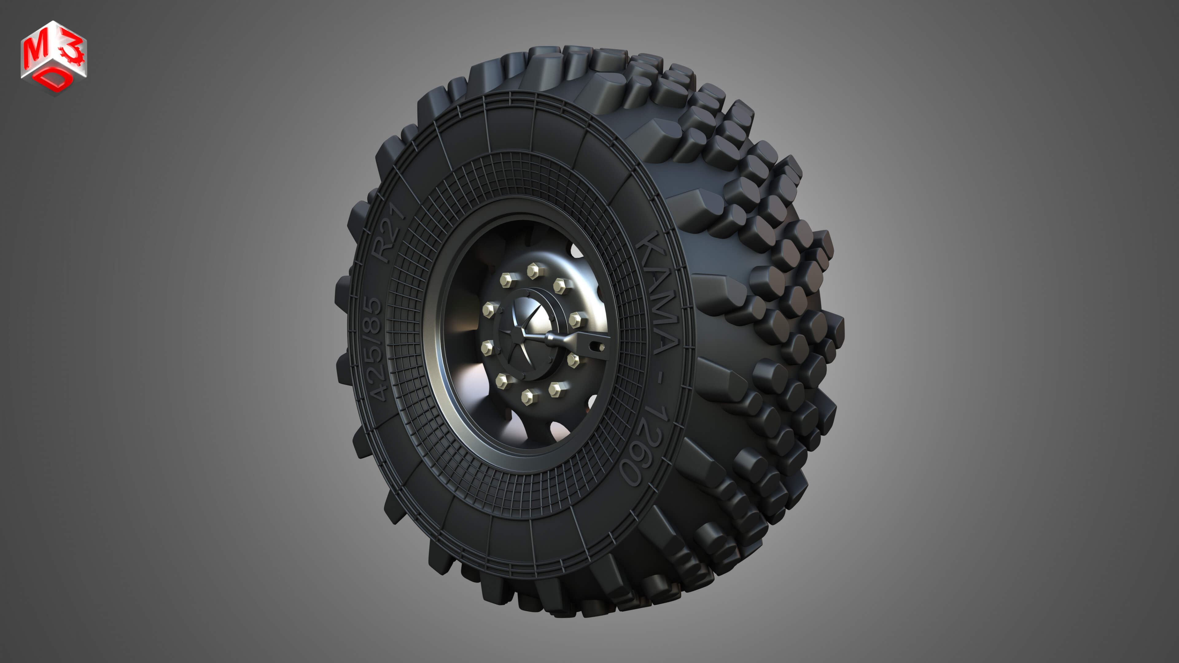 Ural Truck - Wheel&Tire 3D Model by Markos3d