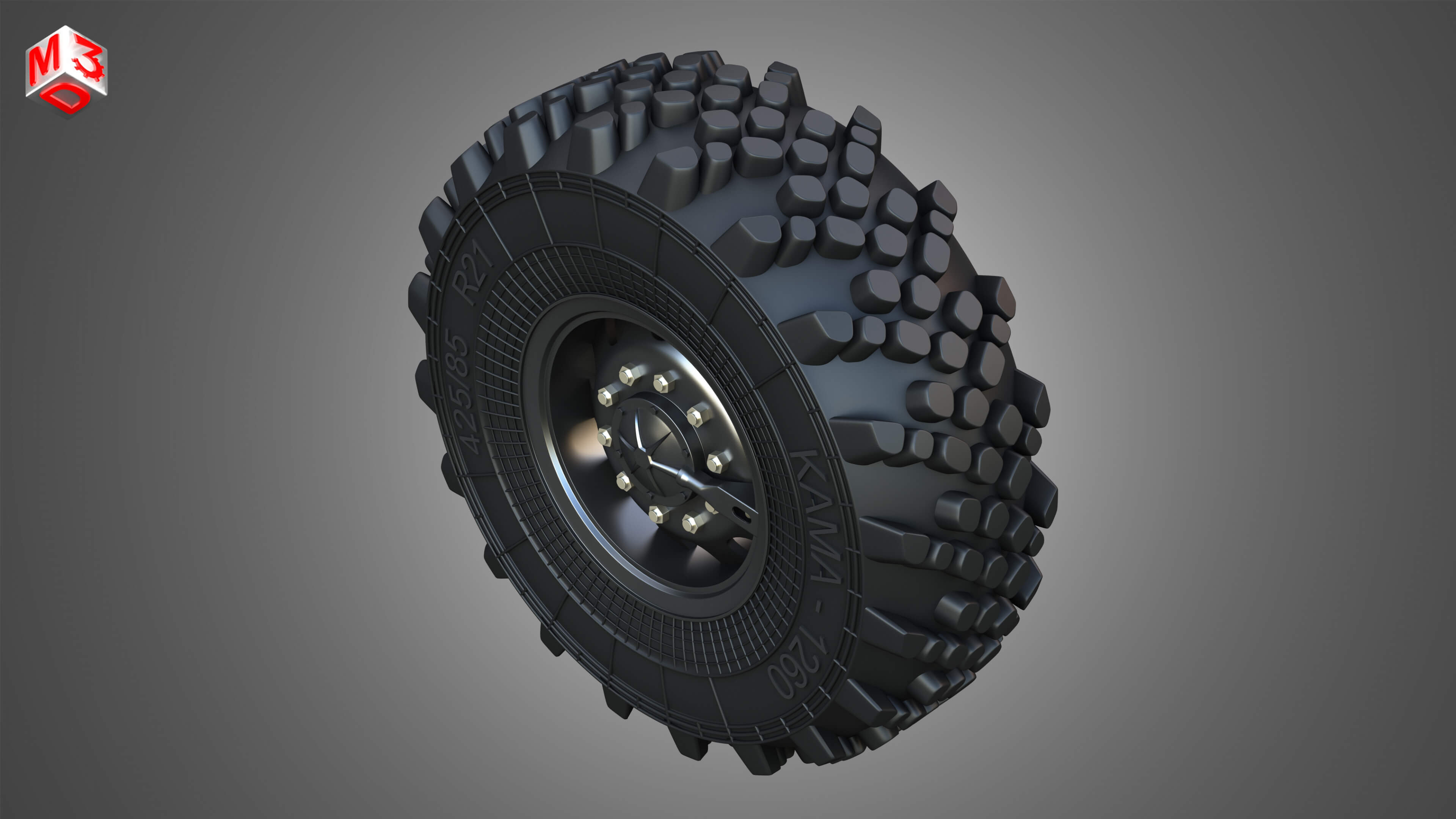 Ural Truck - Wheel&Tire 3D Model by Markos3d