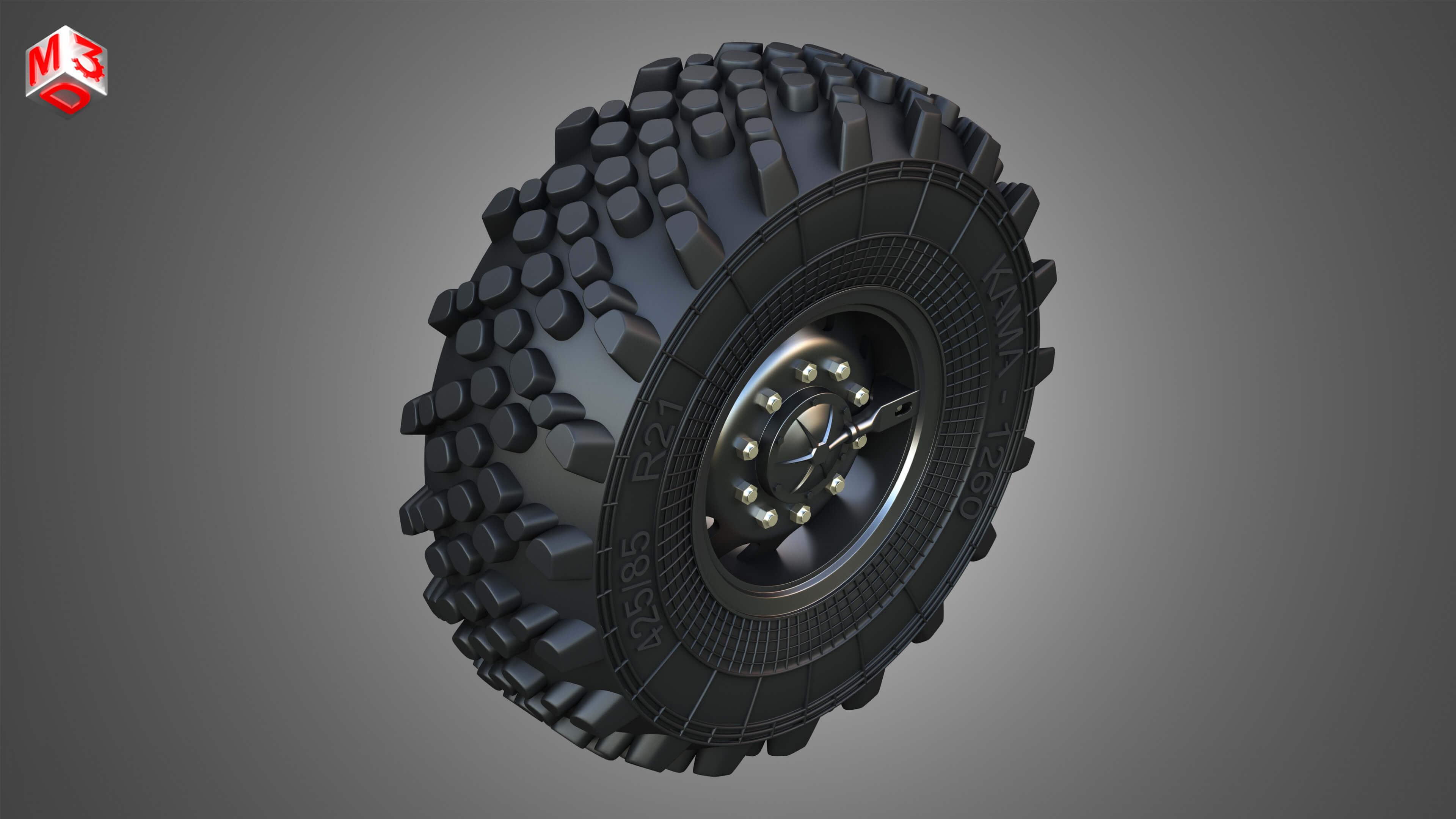 Ural Truck - Wheel&Tire 3D Model by Markos3d