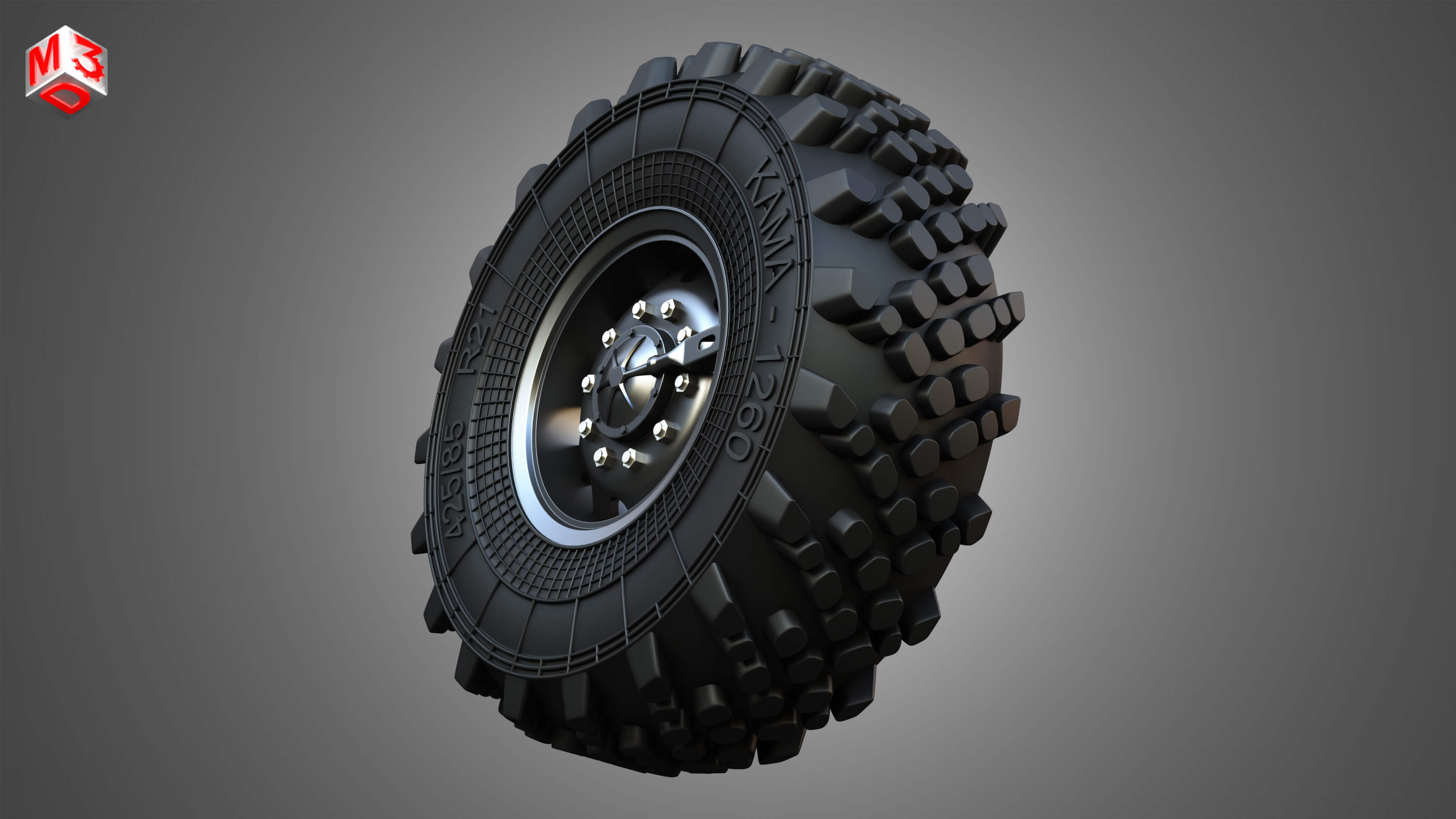Ural Truck - Wheel&Tire 3D Model by Markos3d