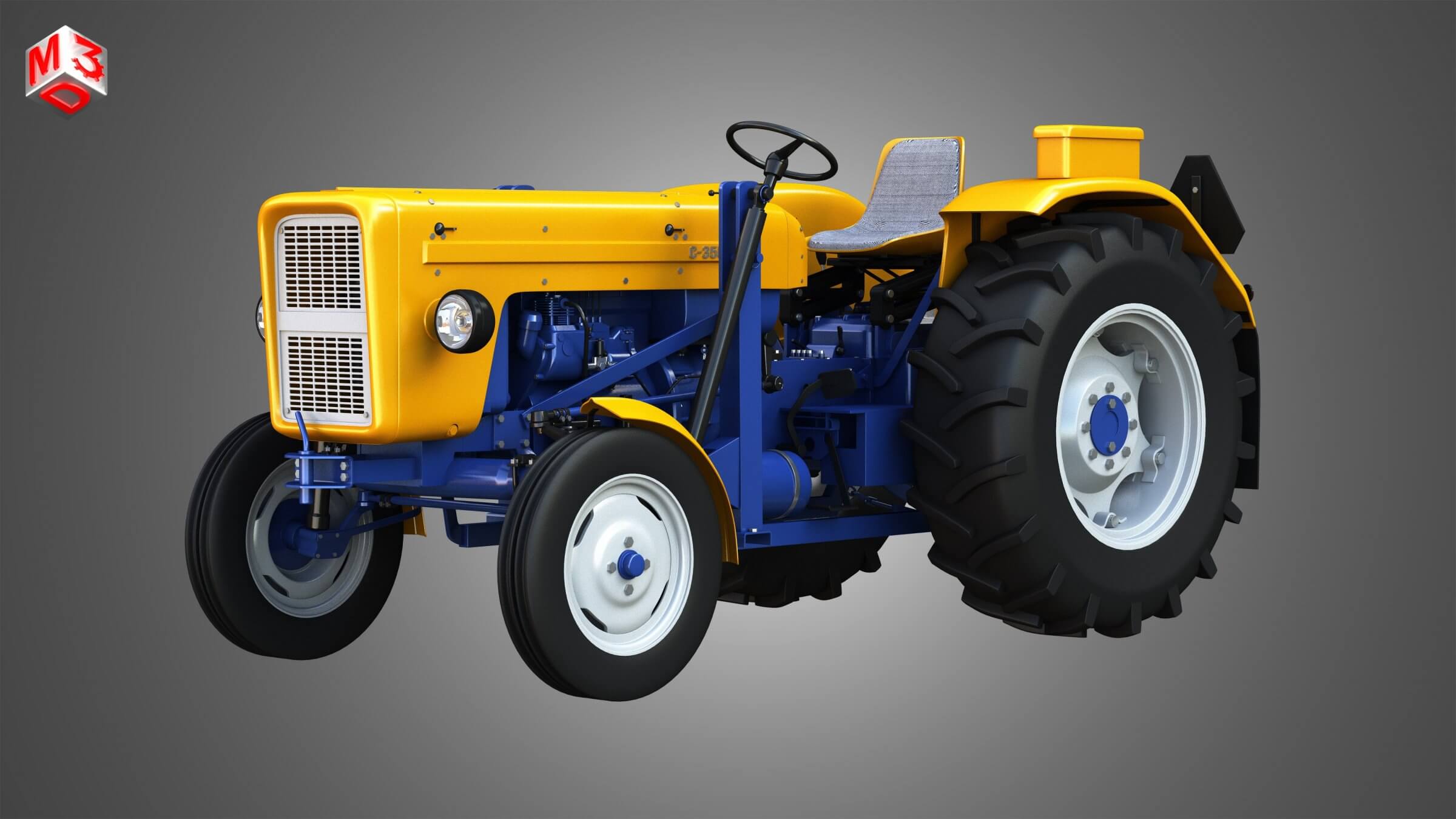 Ursus C-355 Tractor - 3D Model by Markos3d