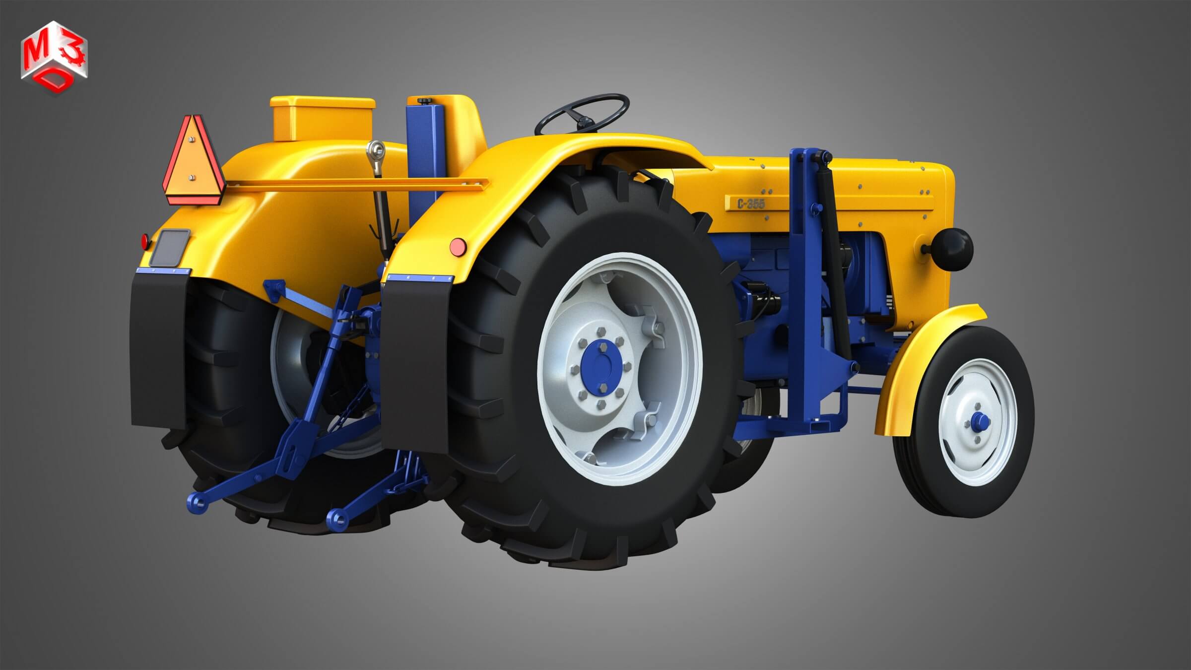 Ursus C-355 Tractor 3D Model by Markos3d