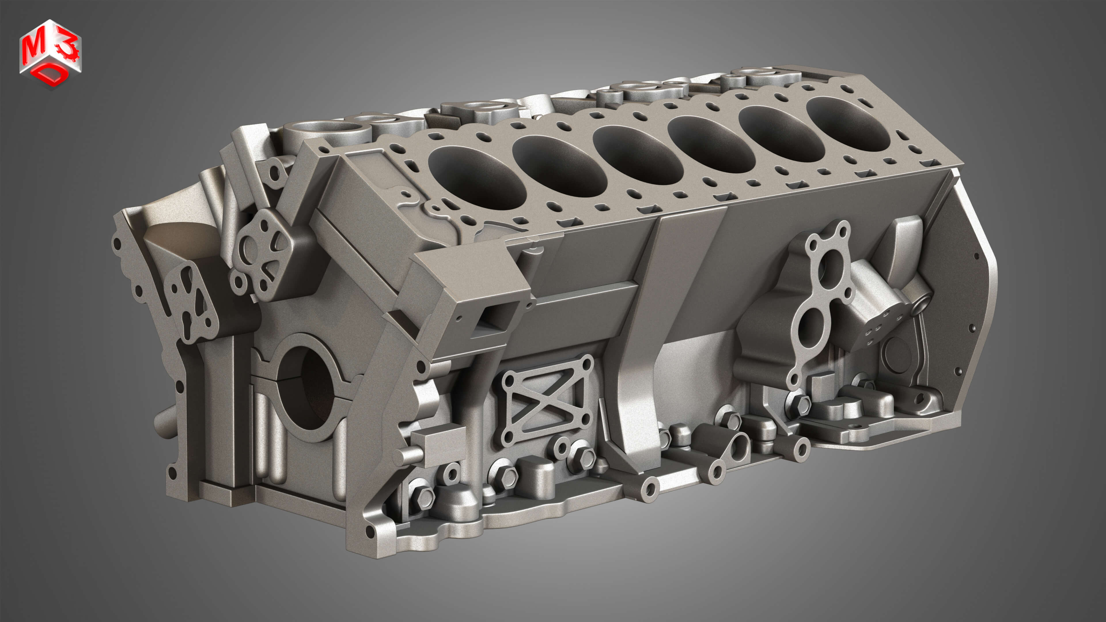 V12 Twin Turbo Car - Engine Full Internal and External Parts 3D Model ...