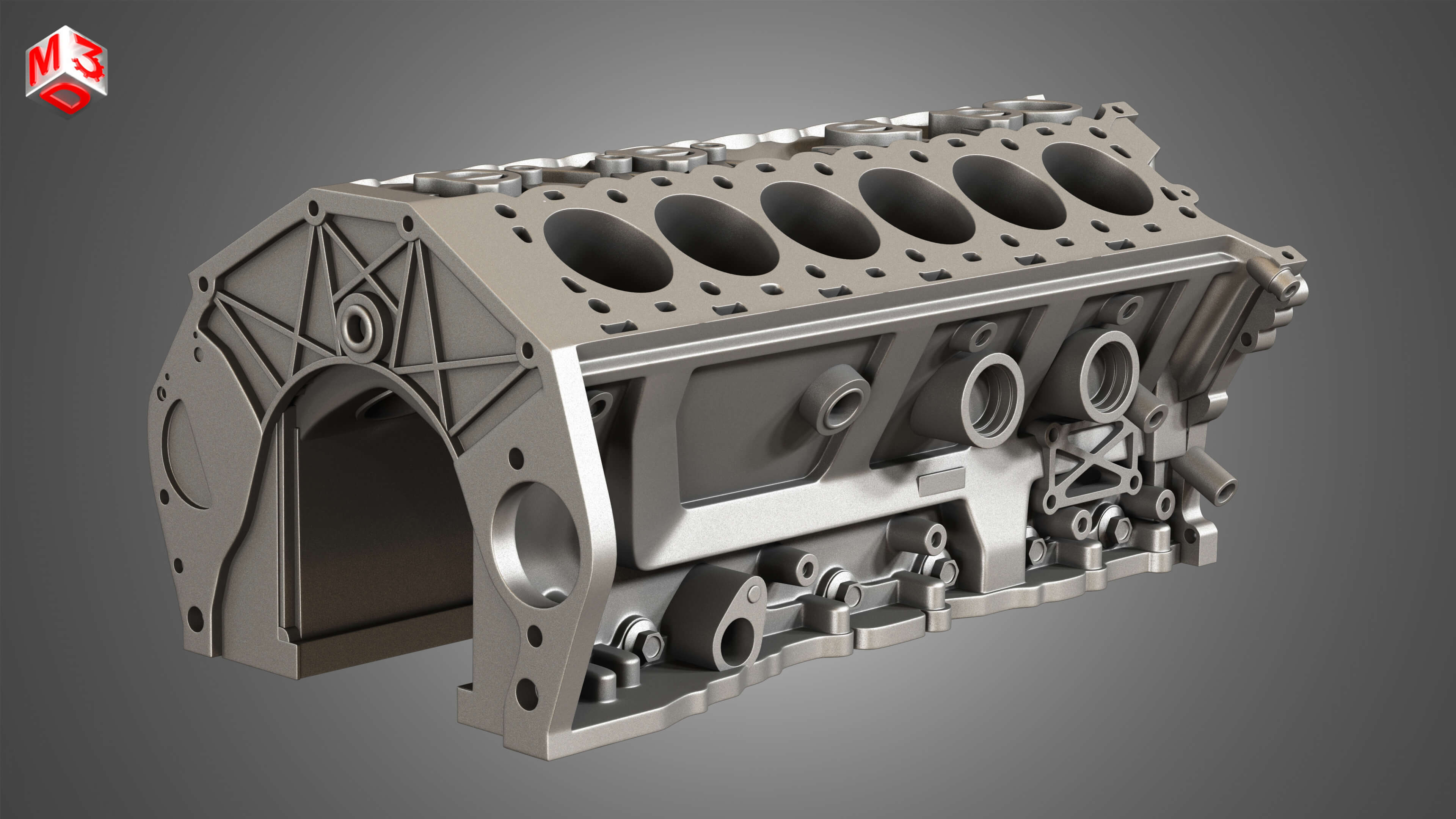 V12 Twin Turbo Car - Engine Full Internal and External Parts 3D Model ...