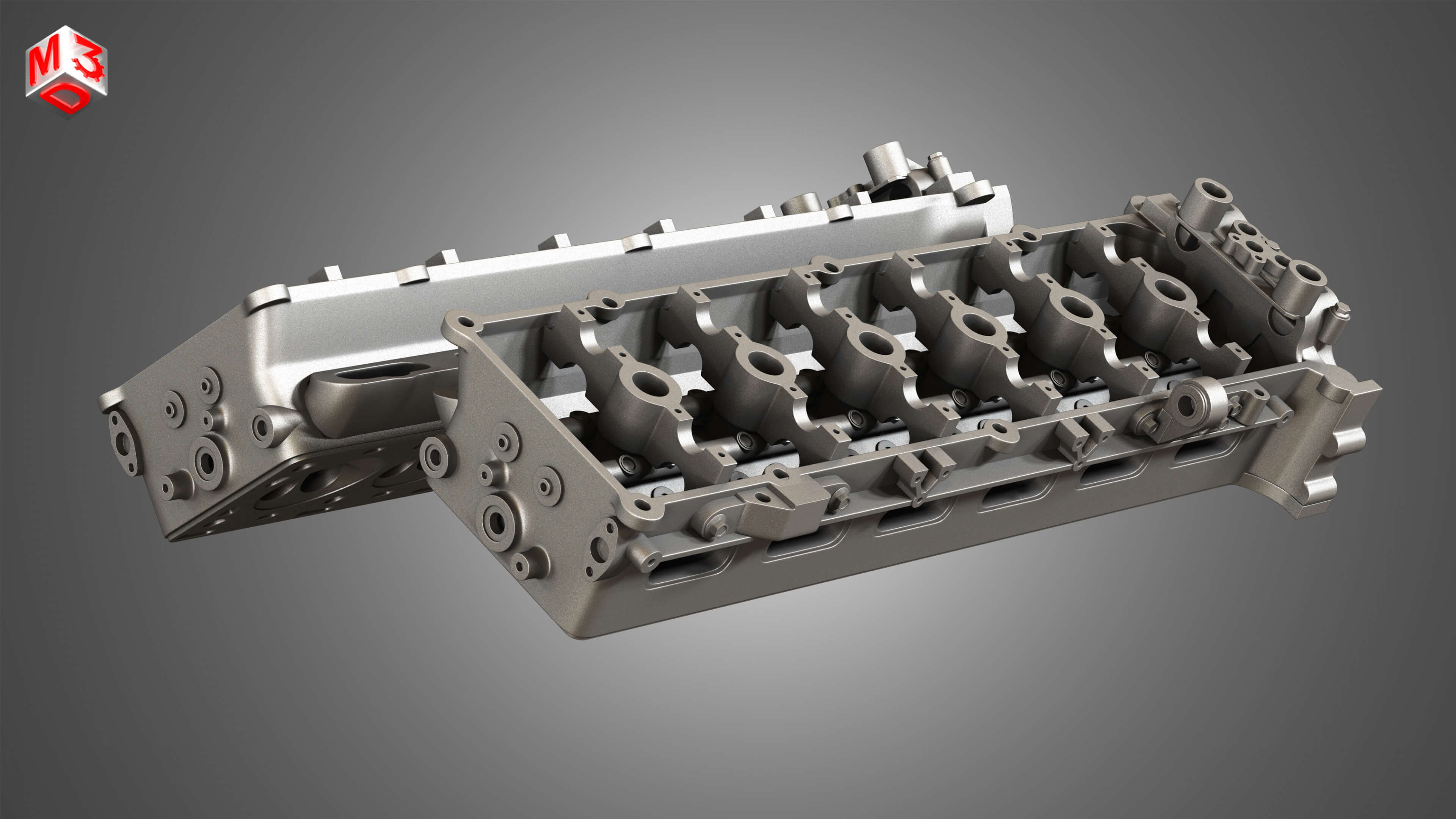 V12 Twin Turbo Car - Engine Full Internal and External Parts 3D Model ...