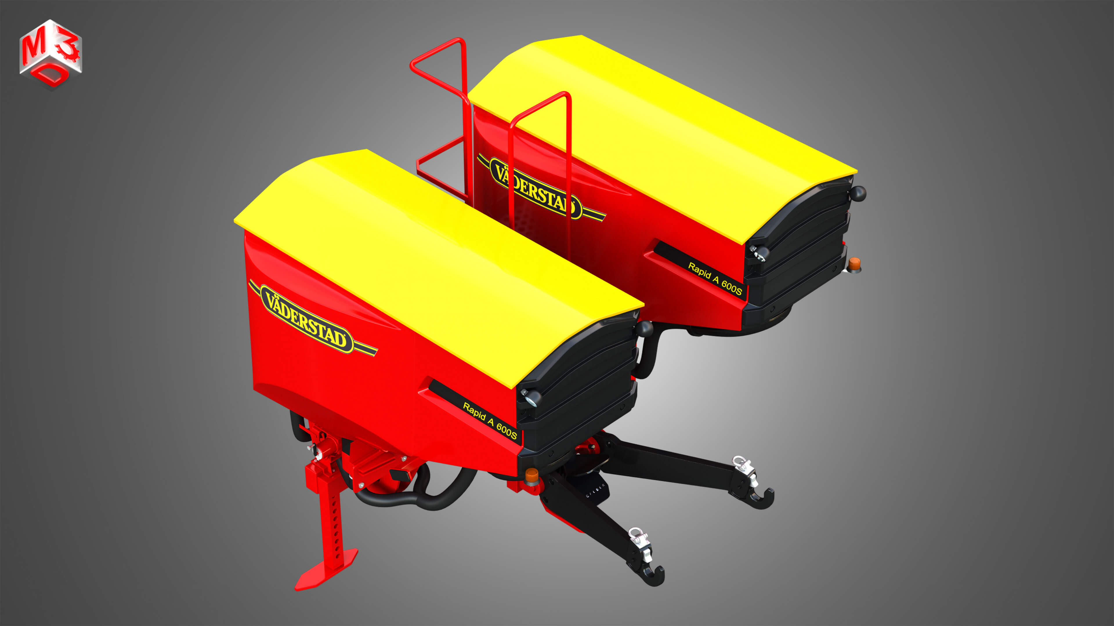 Vaederstad Pakti Equipment - 3D Model by Markos3d
