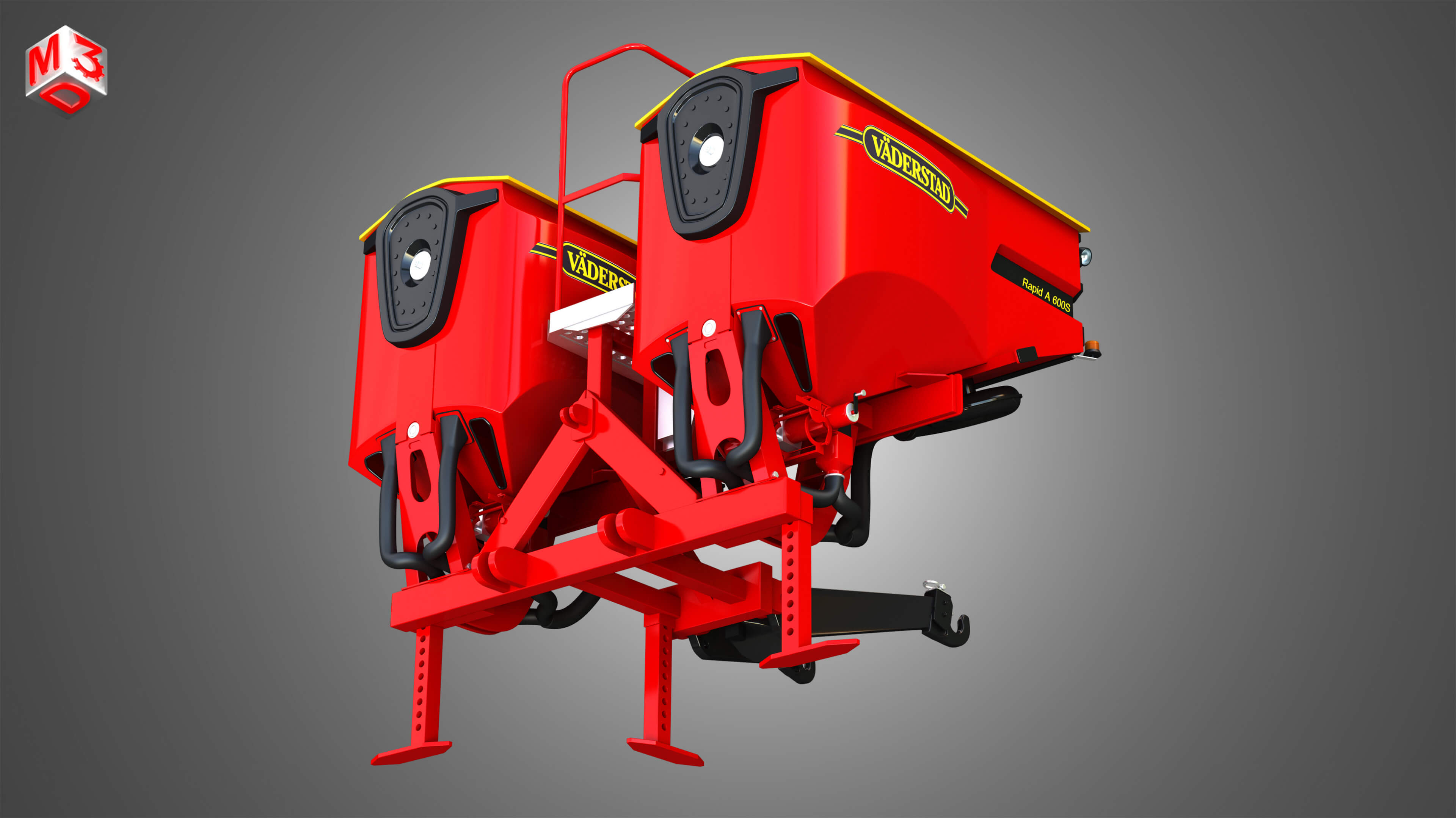 Vaederstad Pakti Equipment - 3D Model by Markos3d