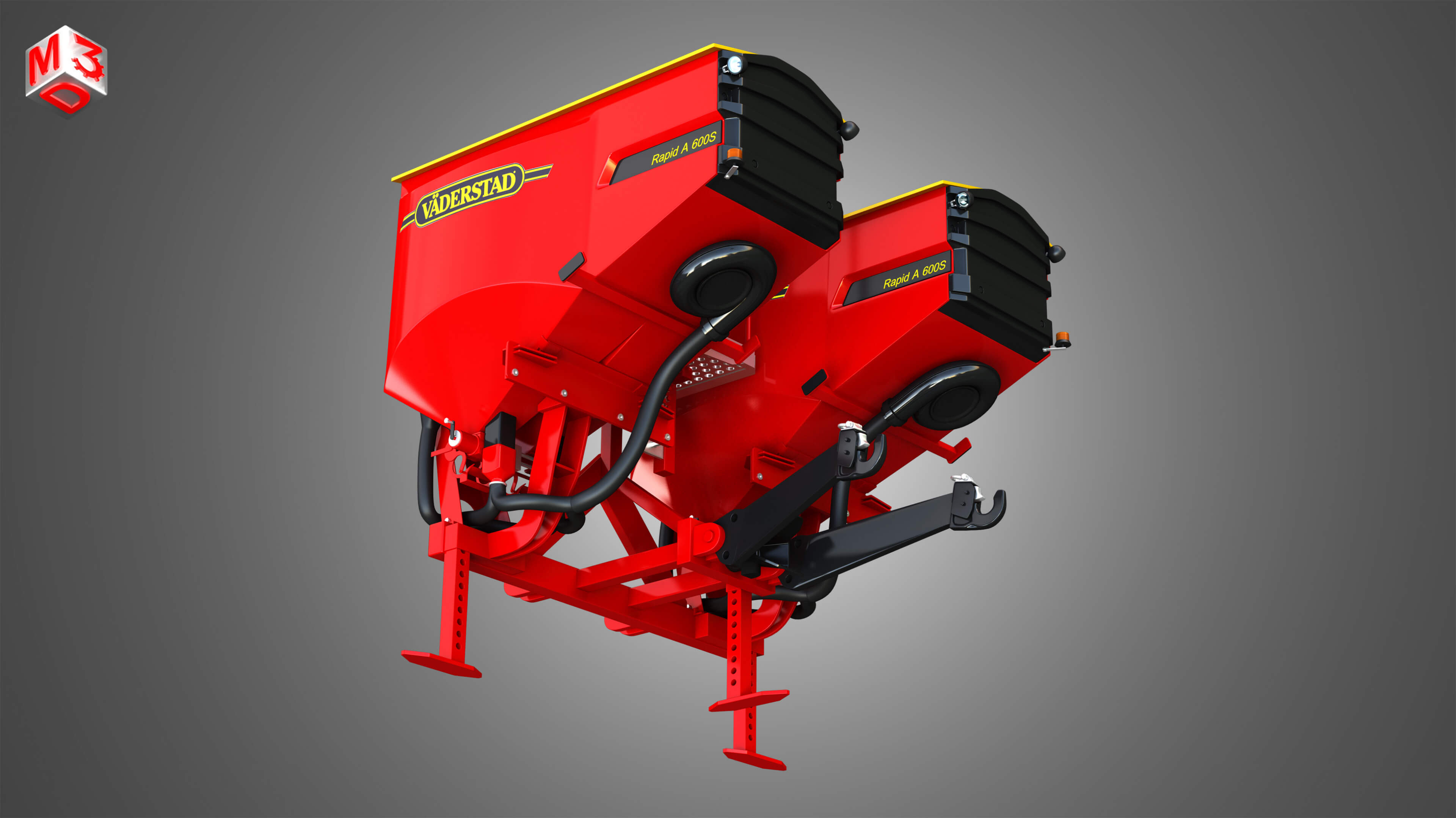 Vaederstad Pakti Equipment - 3D Model by Markos3d