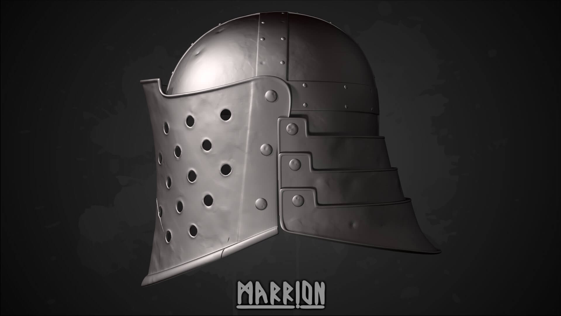 Warden Dain Helmet for Honor - 3D Model by Marrion