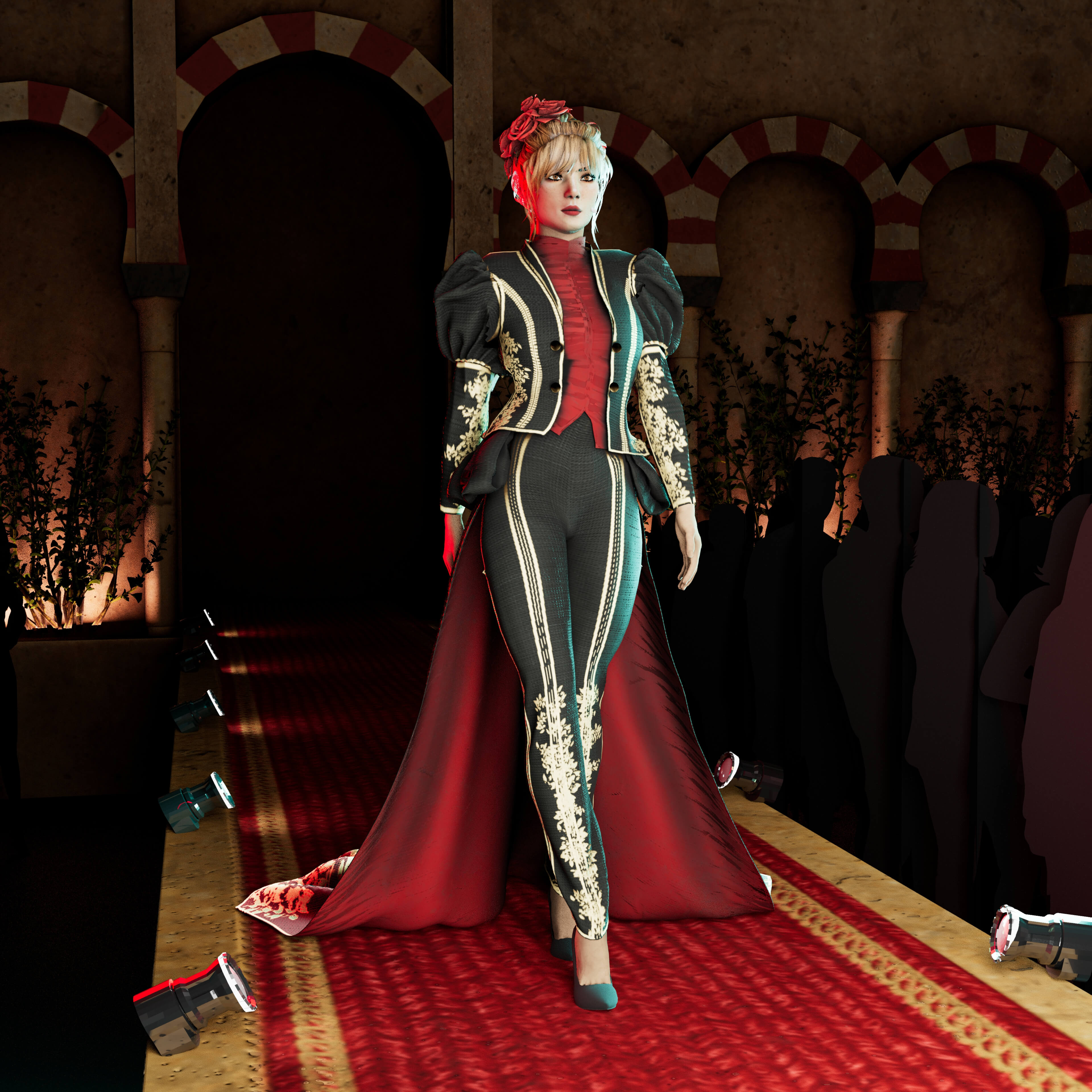 Lady Rosa 3D Render, Digital Art by martavama94