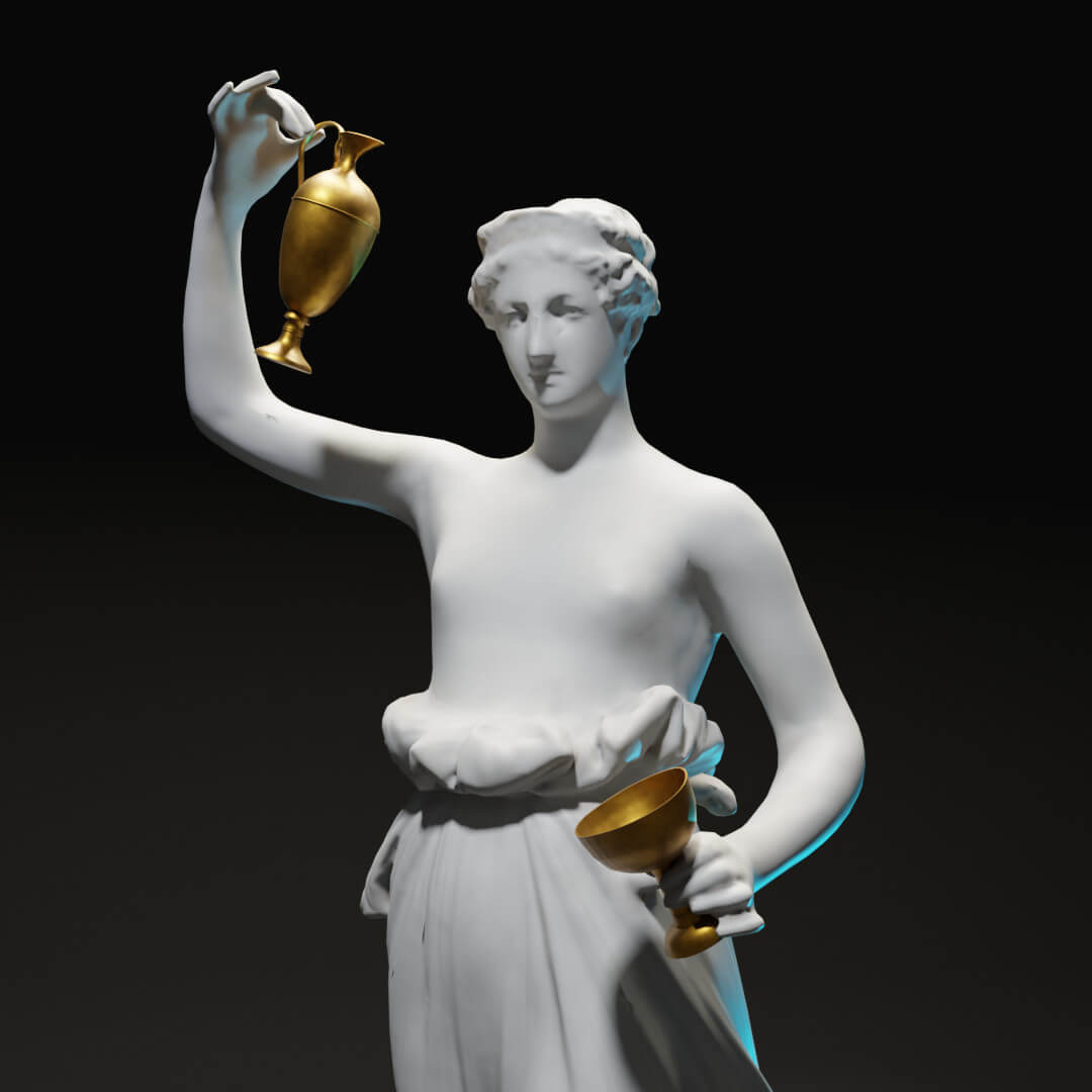 Sculpture Antonio Canova - Hebe 3D Model by Martin_Waters