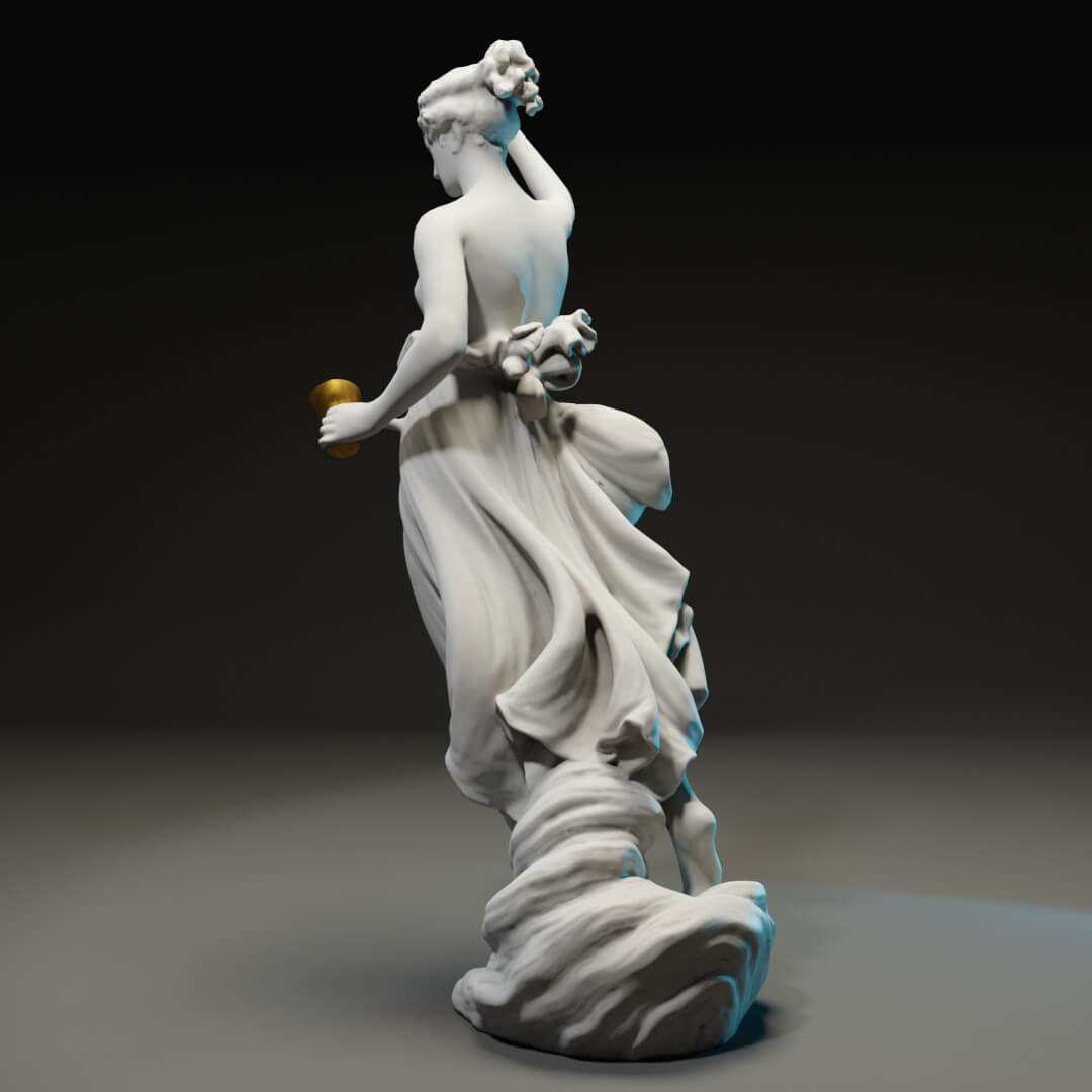 Sculpture Antonio Canova - Hebe 3D Model by Martin_Waters