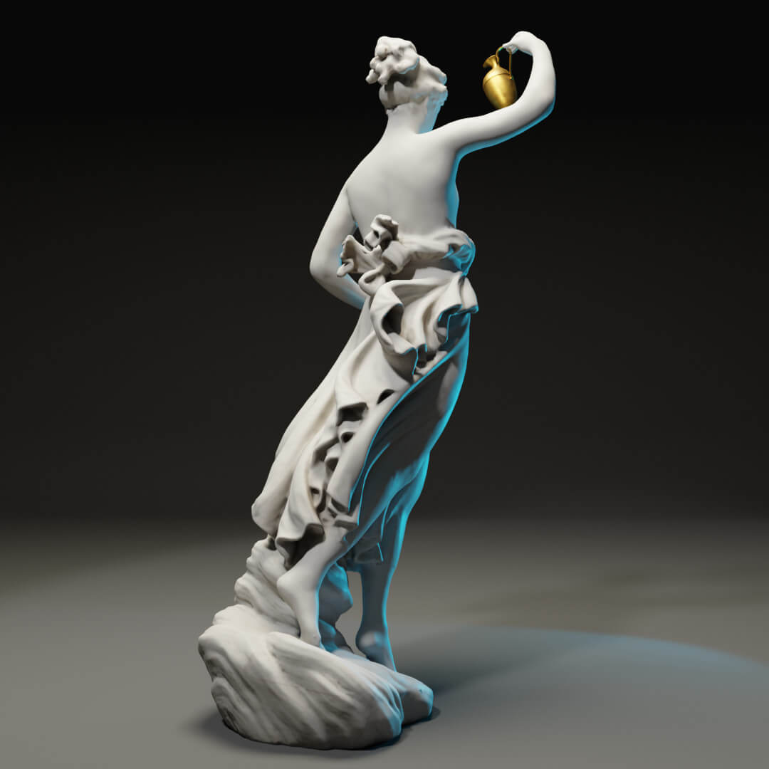 Sculpture Antonio Canova - Hebe 3D Model by Martin_Waters
