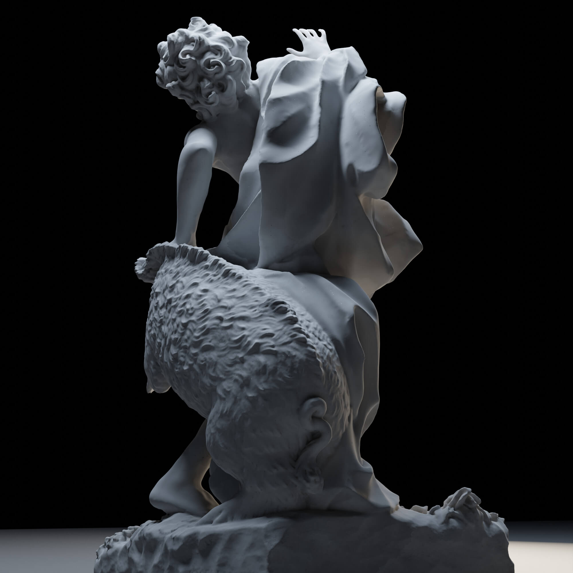 3d Picture Statue Of Adonis